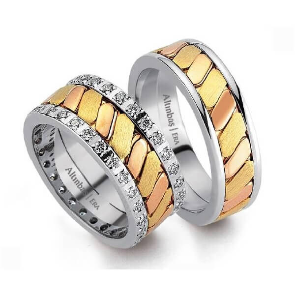 Altın Triamor İkili Alyans