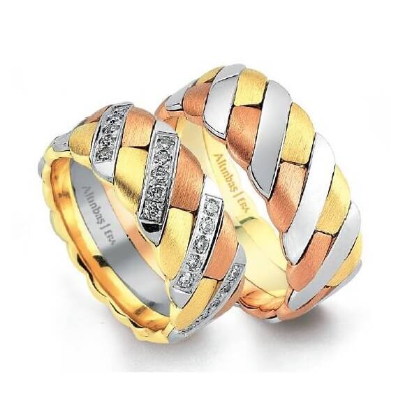 Altın Triamor İkili Alyans