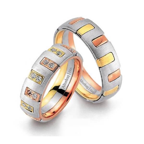 Altın Triamor İkili Alyans