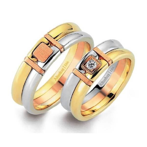 Altın Triamor İkili Alyans