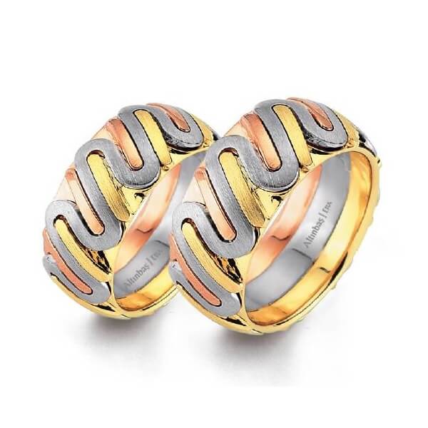 Altın Triamor İkili Alyans