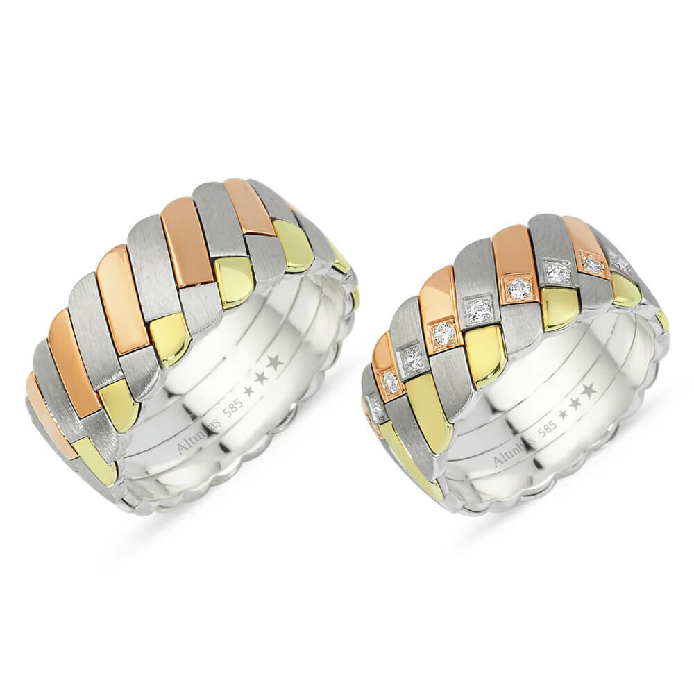 Altın Triamor İkili Alyans