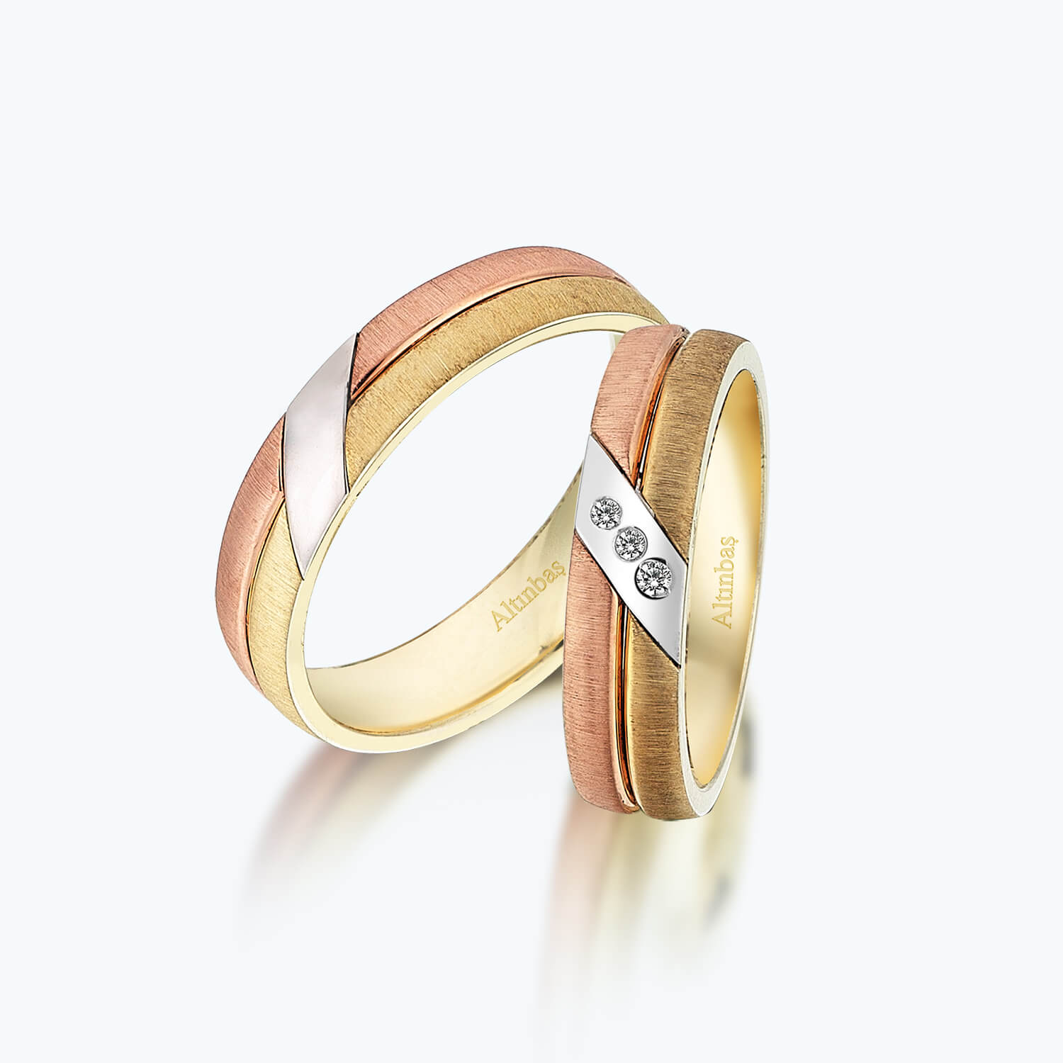 Altın Triamor İkili Alyans