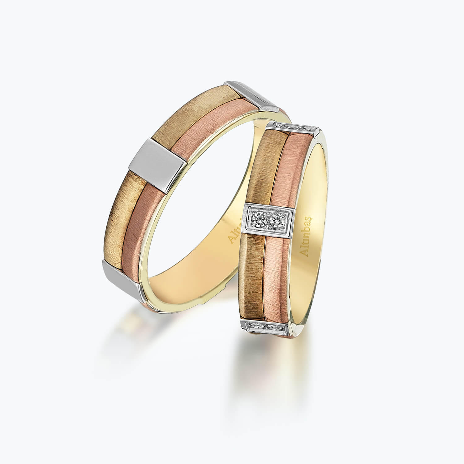 Altın Triamor İkili Alyans