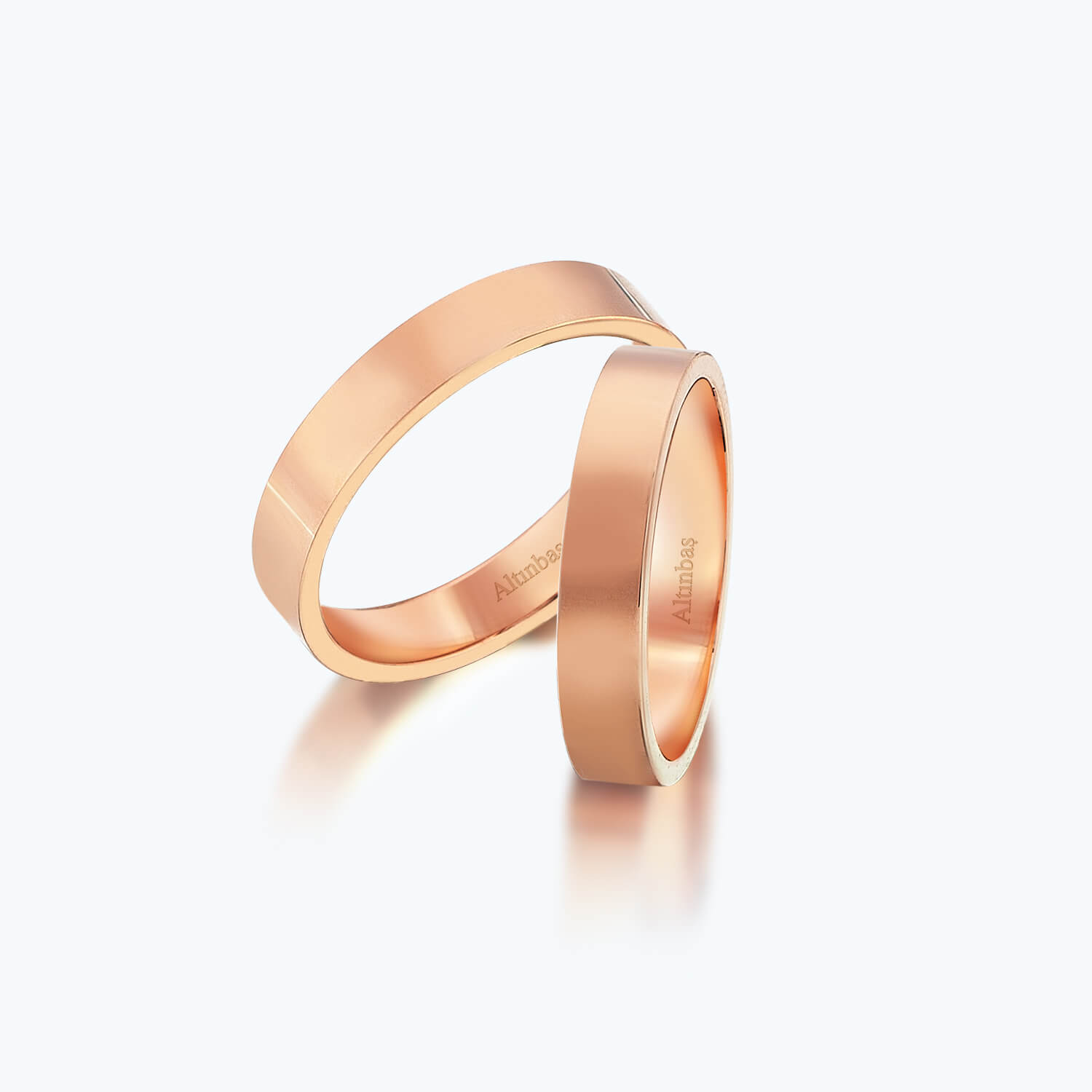 Pembe Altın İkili Alyans