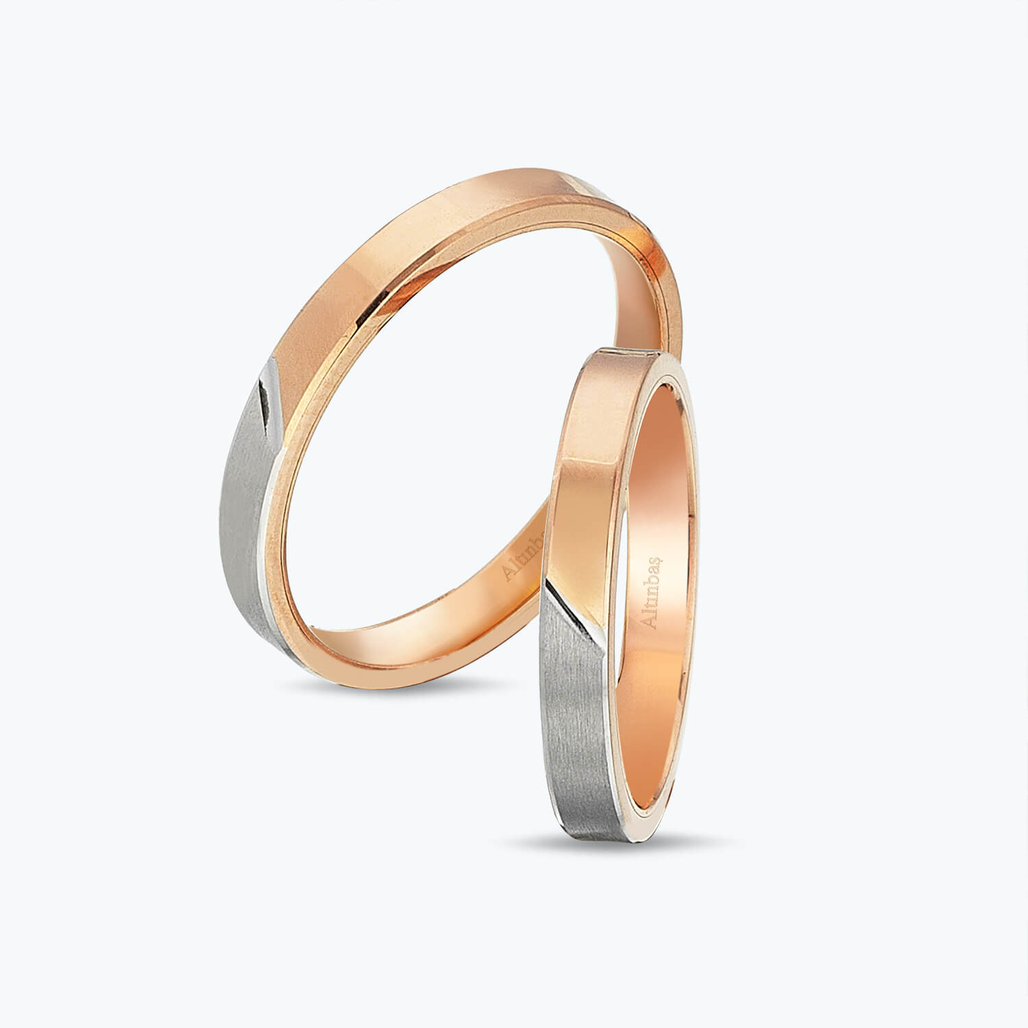 Pırlantalı Altın İkili Alyans