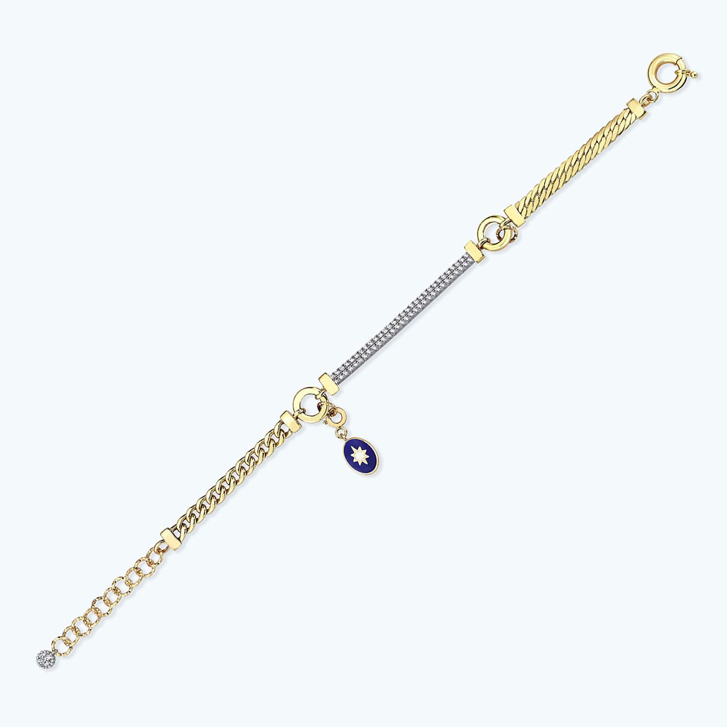 Altın Zincir Kutup Yıldızı Bileklik