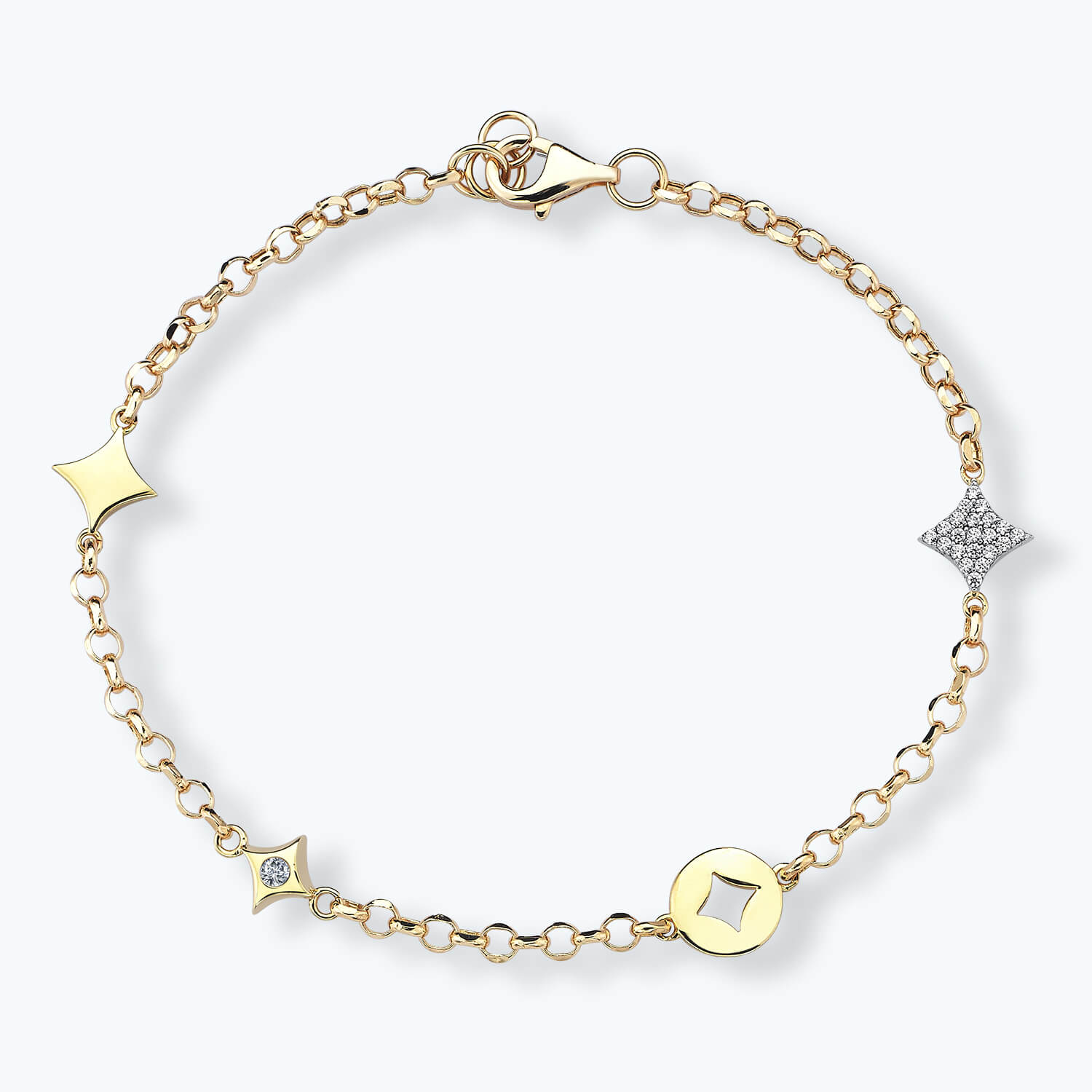 Altınbaş Yıldızı Altın Bileklik