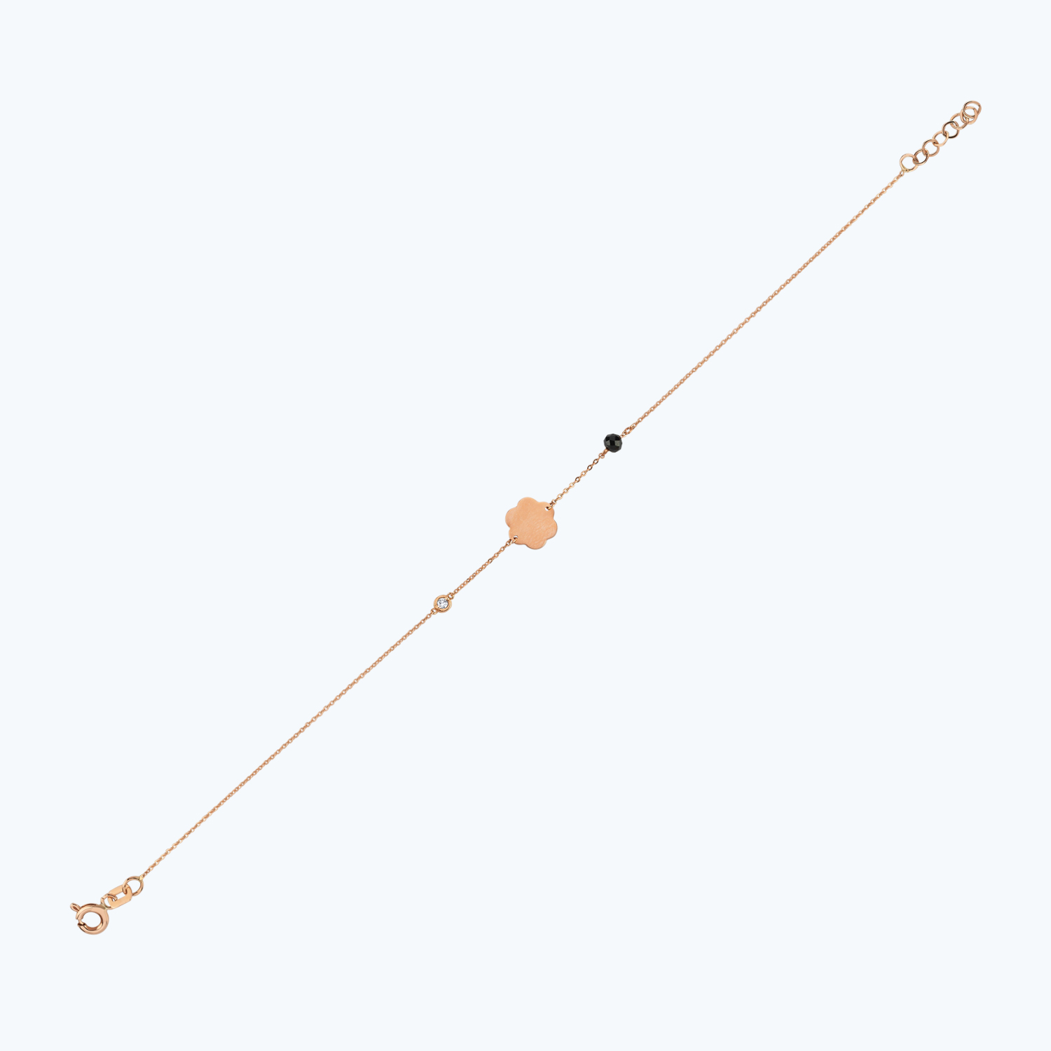 Pırlanta Spinel Taşlı Çiçek Bileklik Pırlanta Spinel Taşlı Çiçek Bileklik