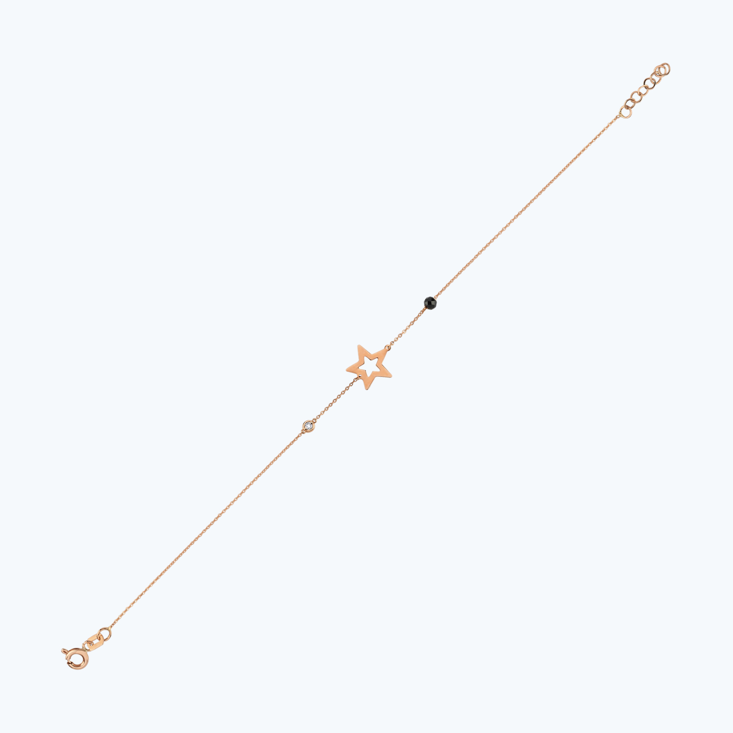 Pırlanta Spinel Taşlı Yıldız Bileklik Pırlanta Spinel Taşlı Yıldız Bileklik