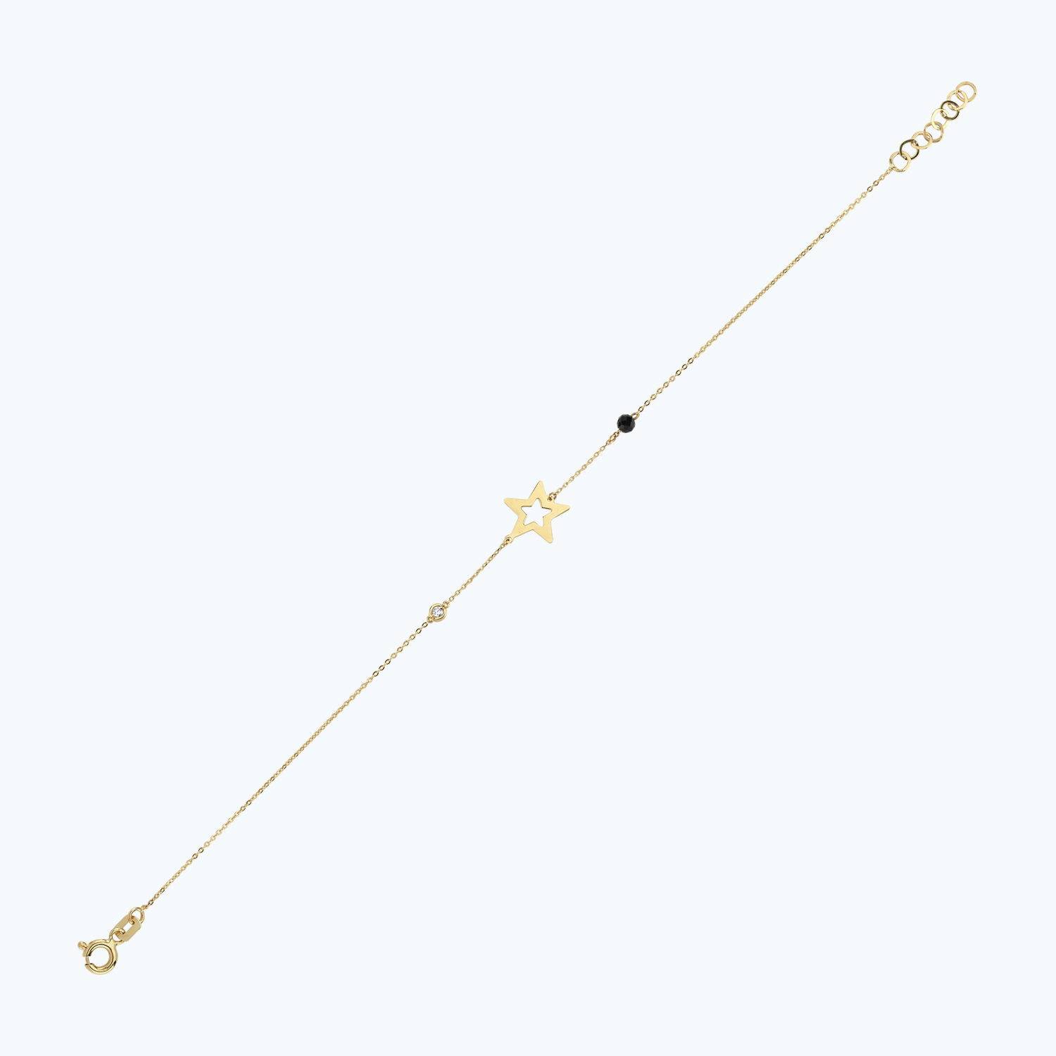 Pırlanta Spinel Taşlı Yıldız Bileklik Pırlanta Spinel Taşlı Yıldız Bileklik