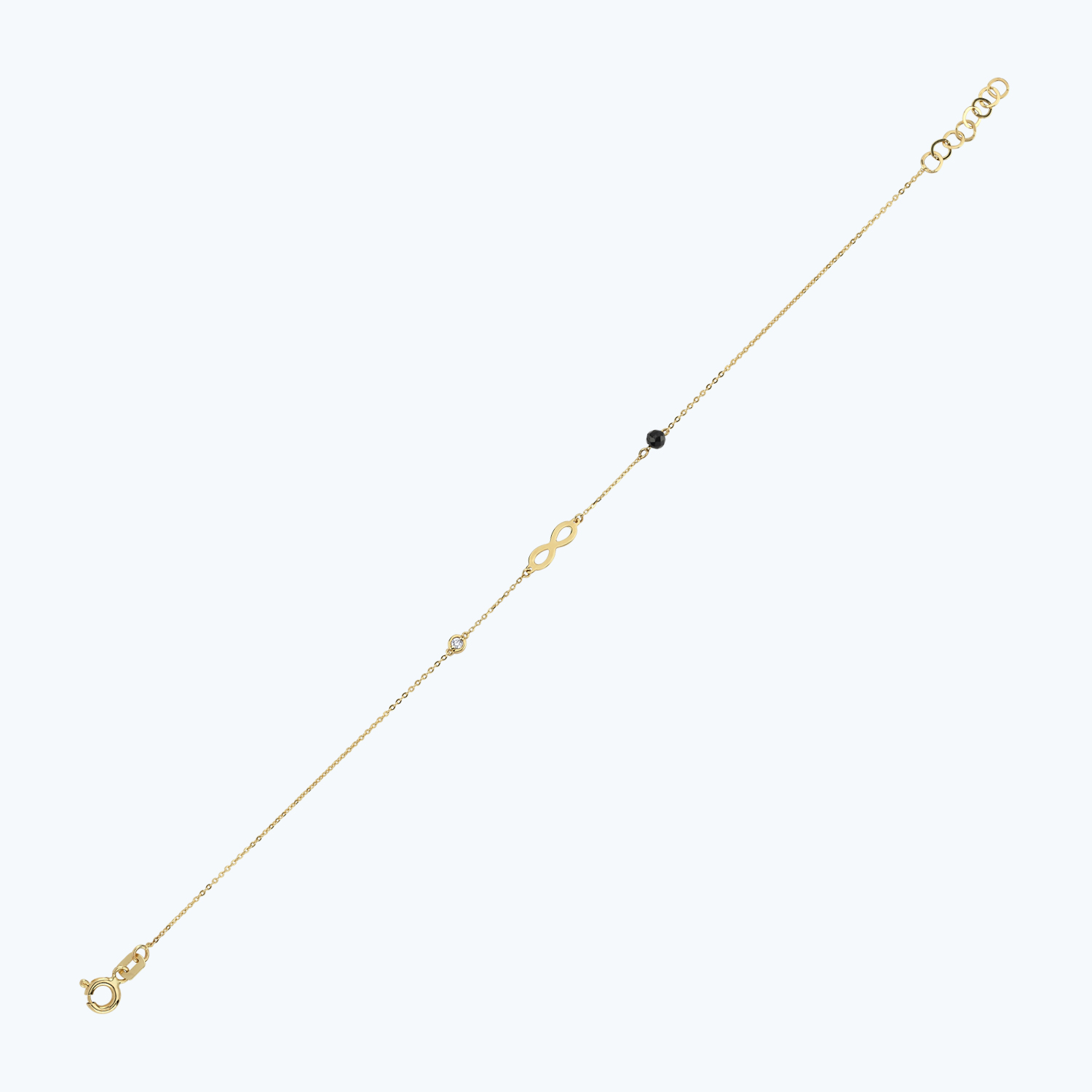 Pırlanta Spinel Taşlı Sonsuzluk Bileklik