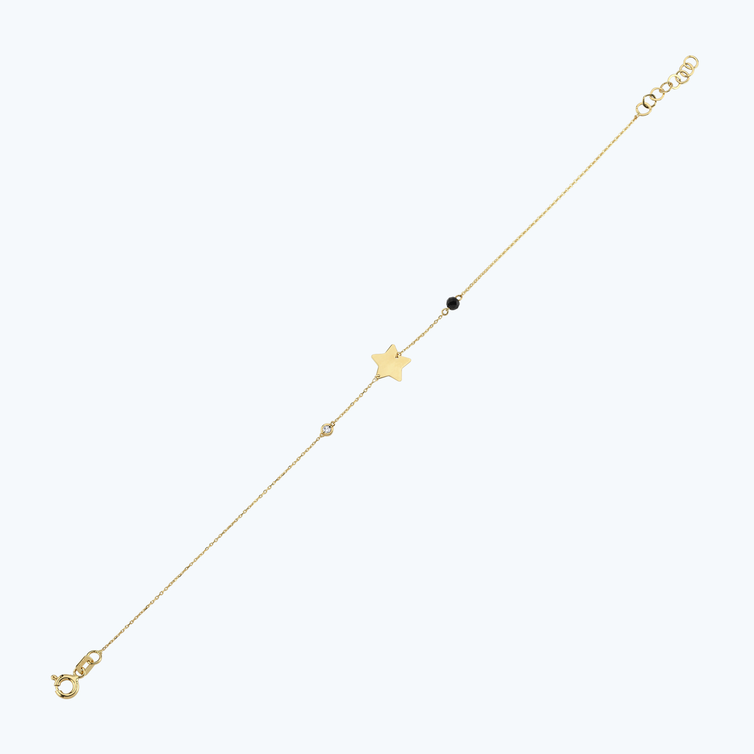 Pırlanta Spinel Taşlı Yıldız Bileklik Pırlanta Spinel Taşlı Yıldız Bileklik