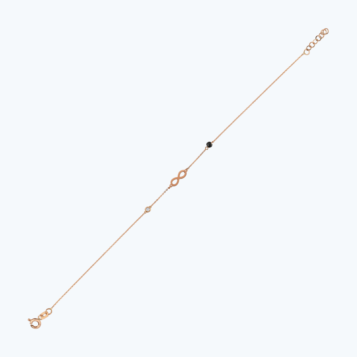 Pırlanta Spinal Taşlı Sonsuzluk Bileklik