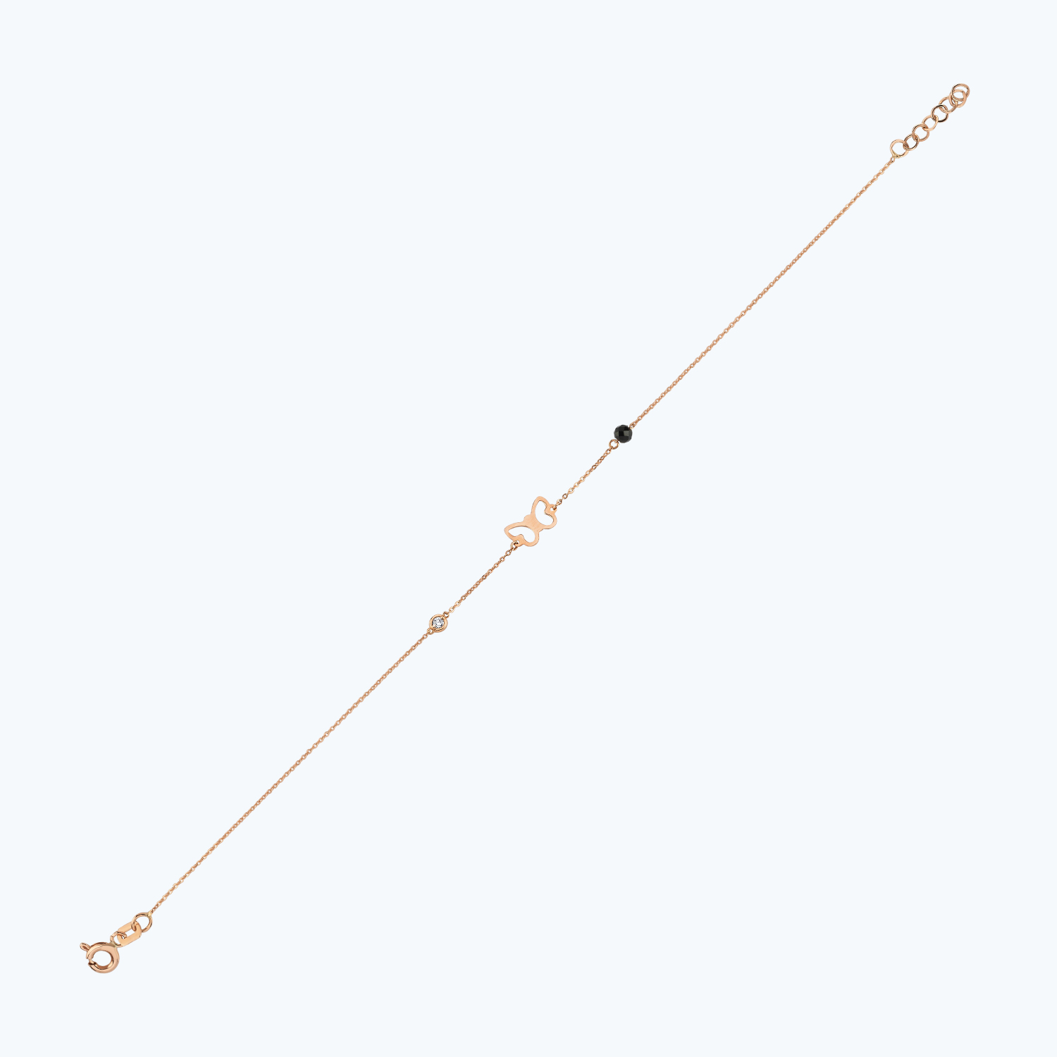 Pırlanta Spinel Taşlı Kelebek Bileklik Pırlanta Spinel Taşlı Kelebek Bileklik