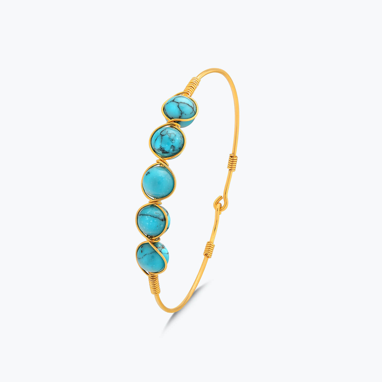 22 Ayar Altın Kehribar Taşlı Bilezik