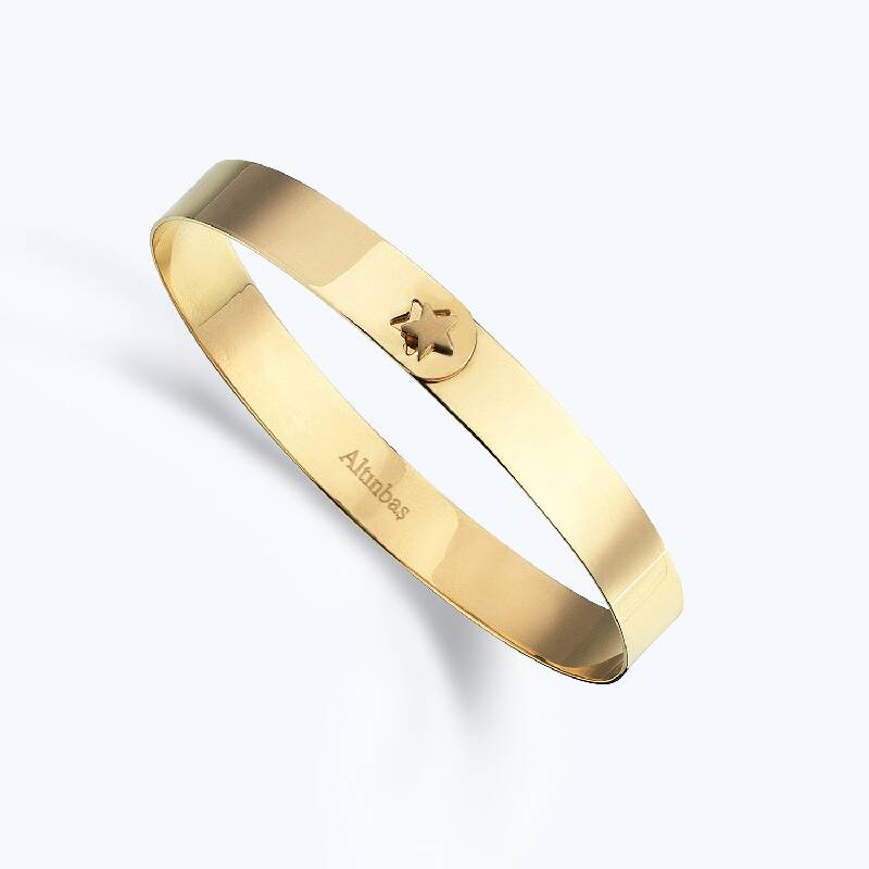 Altın Yıldız Yansıma Bilezik