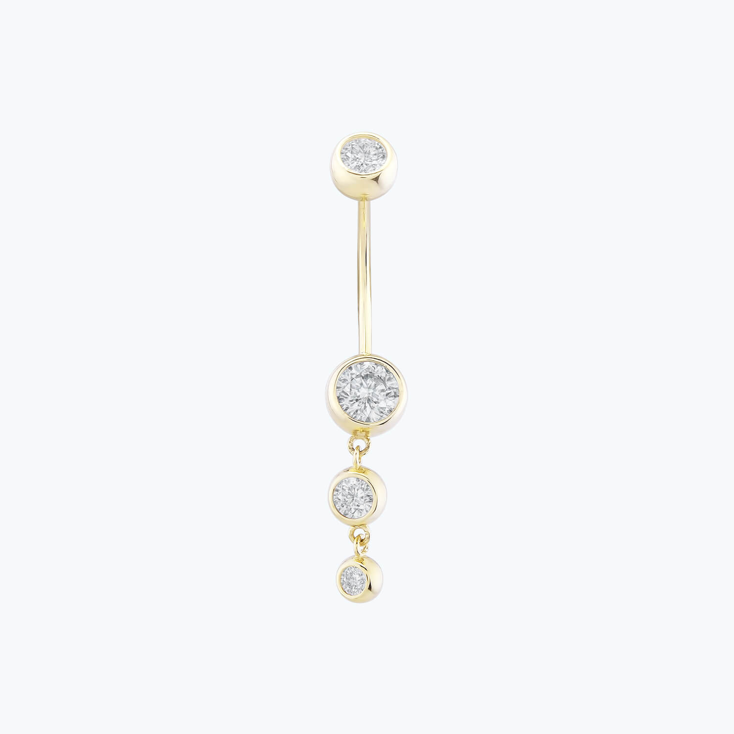 Altın Sallantılı Göbek Piercing Altın Sallantılı Göbek Piercing