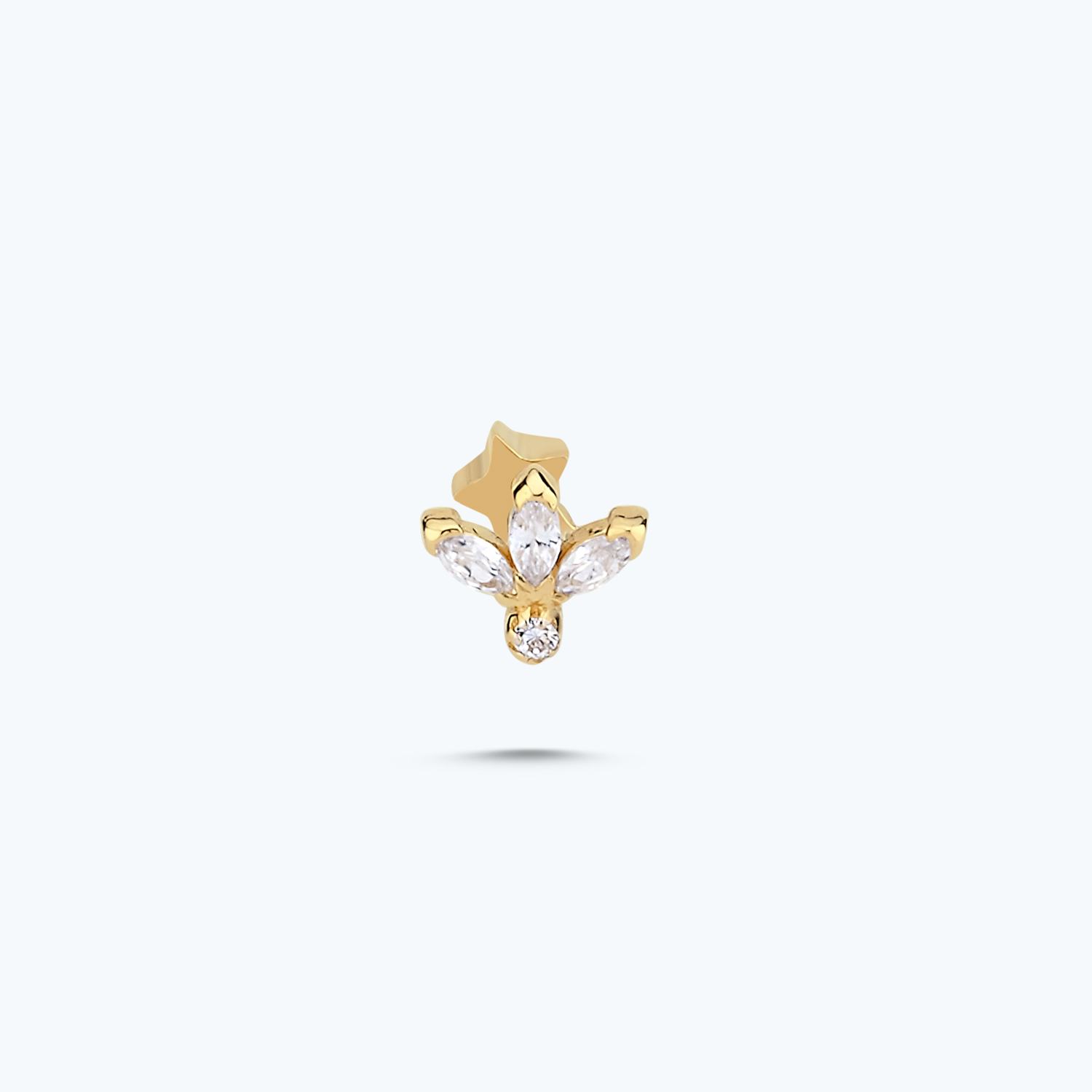 Altın Tragus Piercing Altın Tragus Piercing