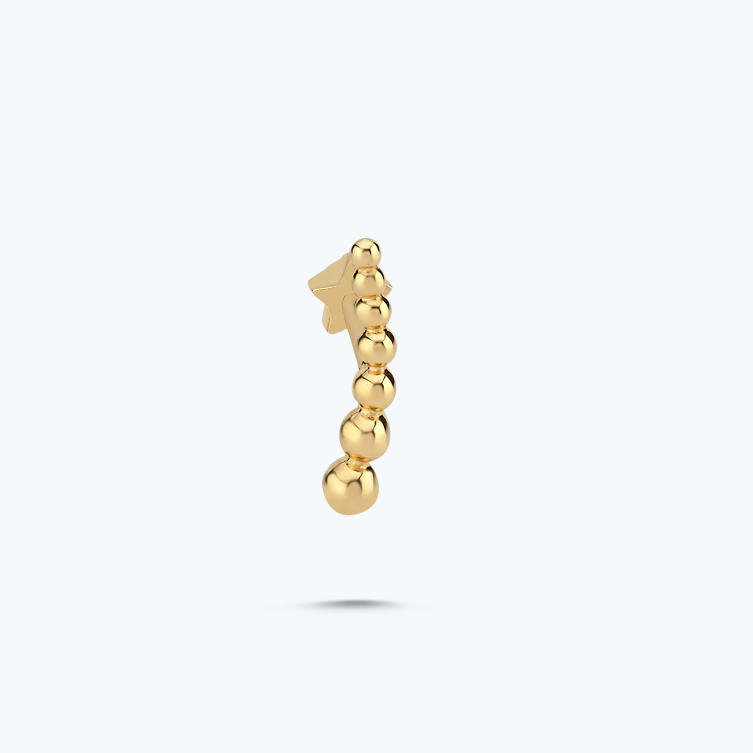 Altın Tragus Top Piercing Altın Tragus Top Piercing