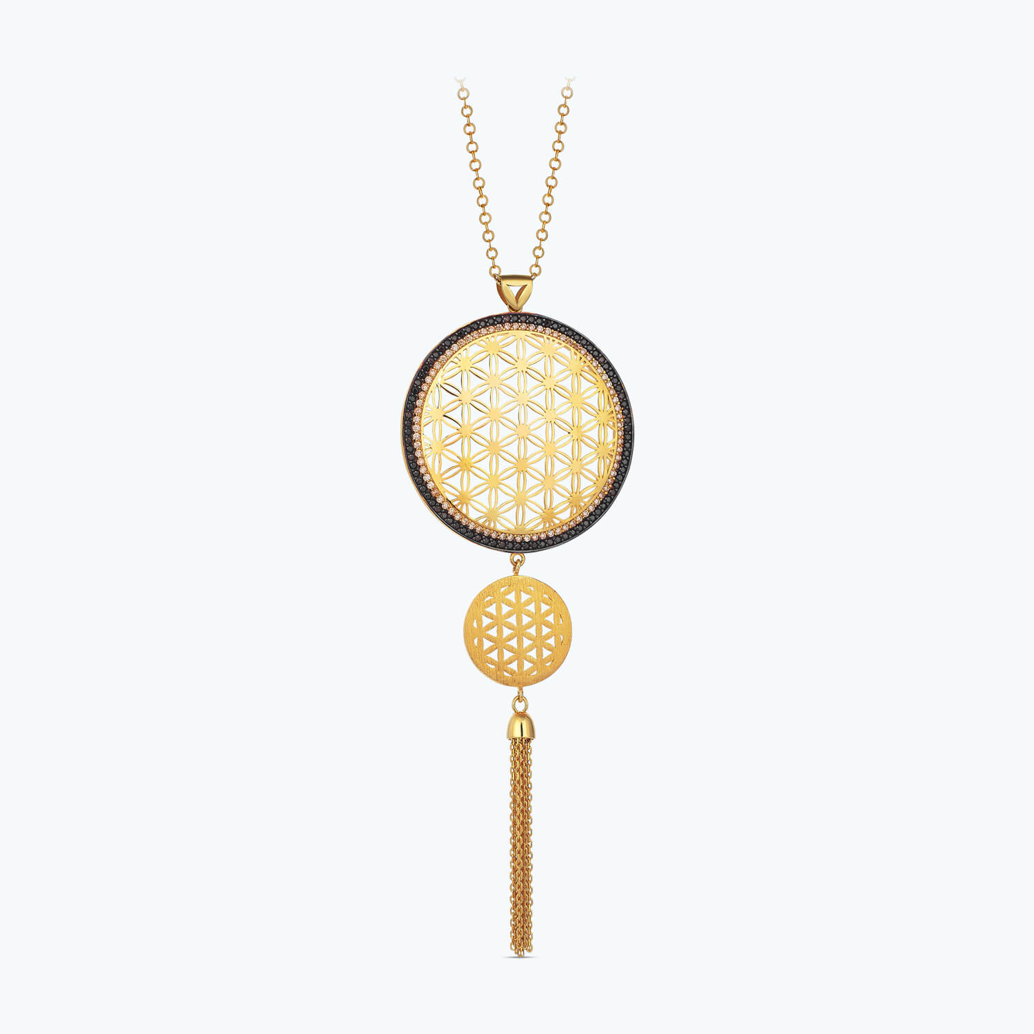 22 Ayar Altın Yaşam Çiçeği Kolye