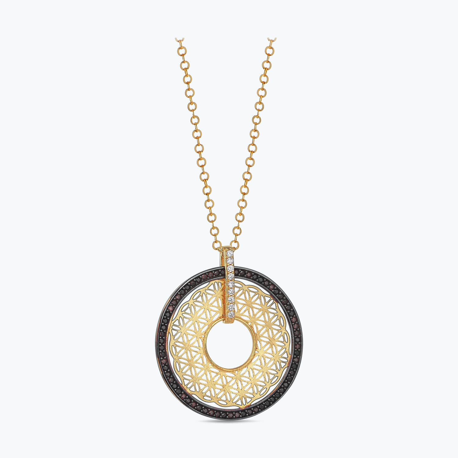 22 Ayar Altın Yaşam Çiçeği Kolye