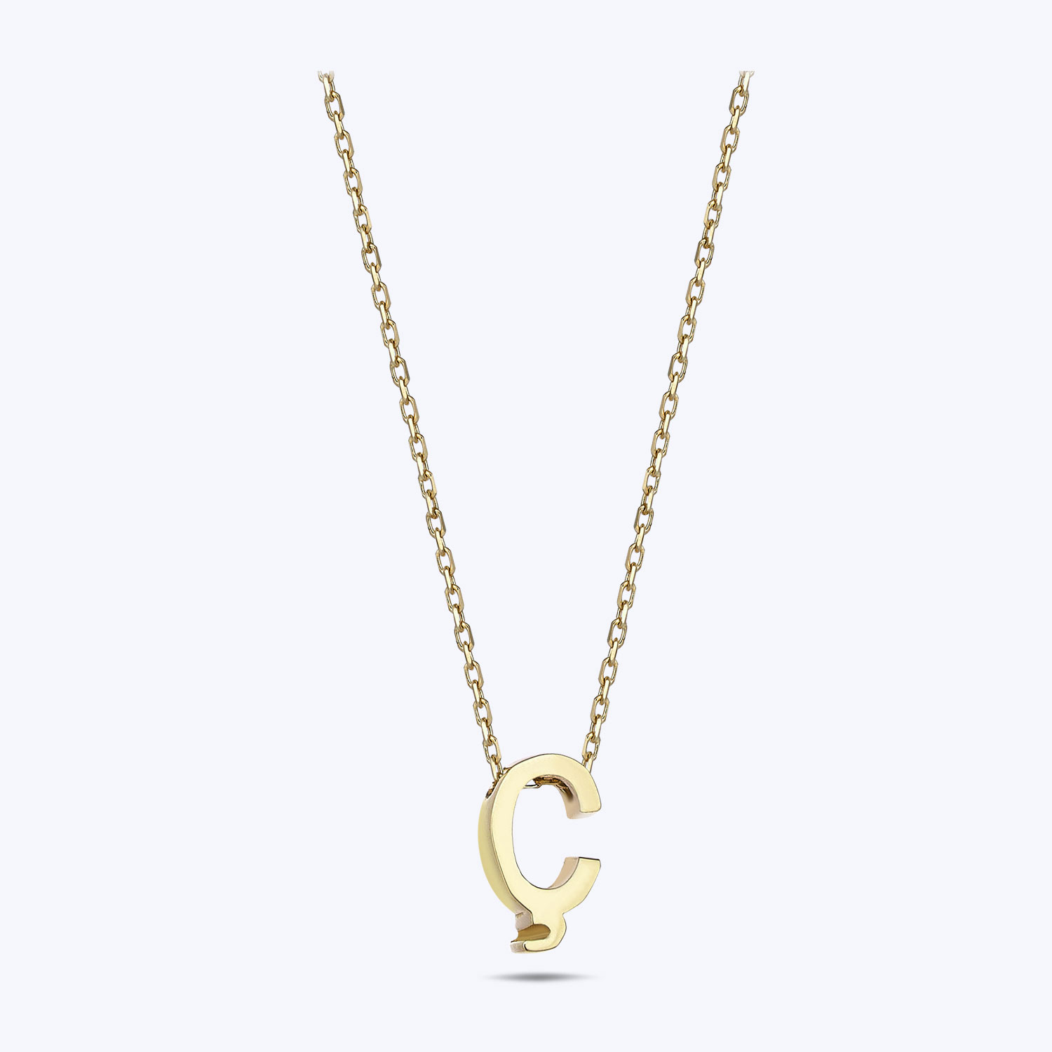 Altın Ç Harfi Kolye