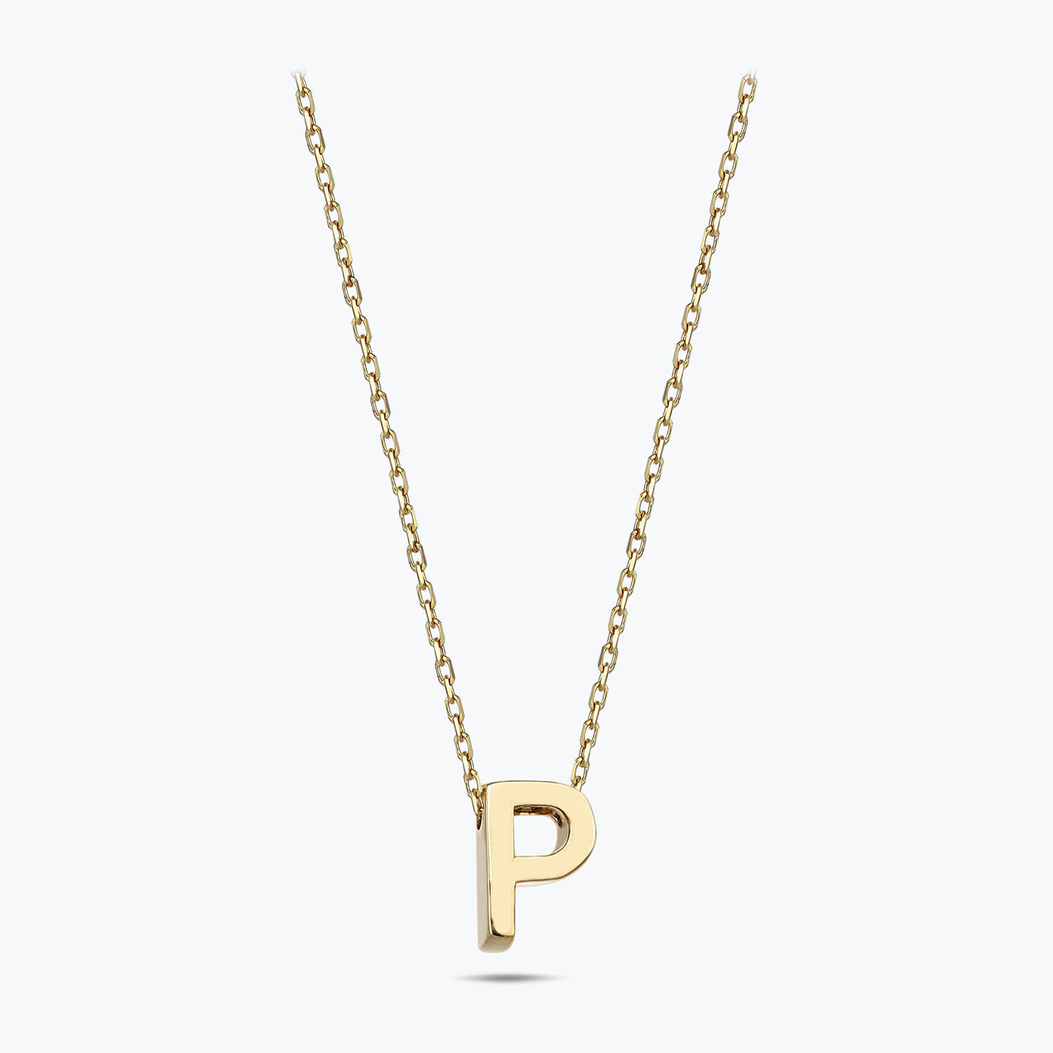 Altın P Harfi Kolye Altın P Harfi Kolye