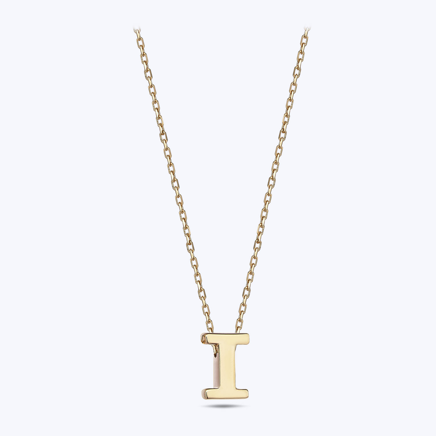 Altın I Harfi Kolye