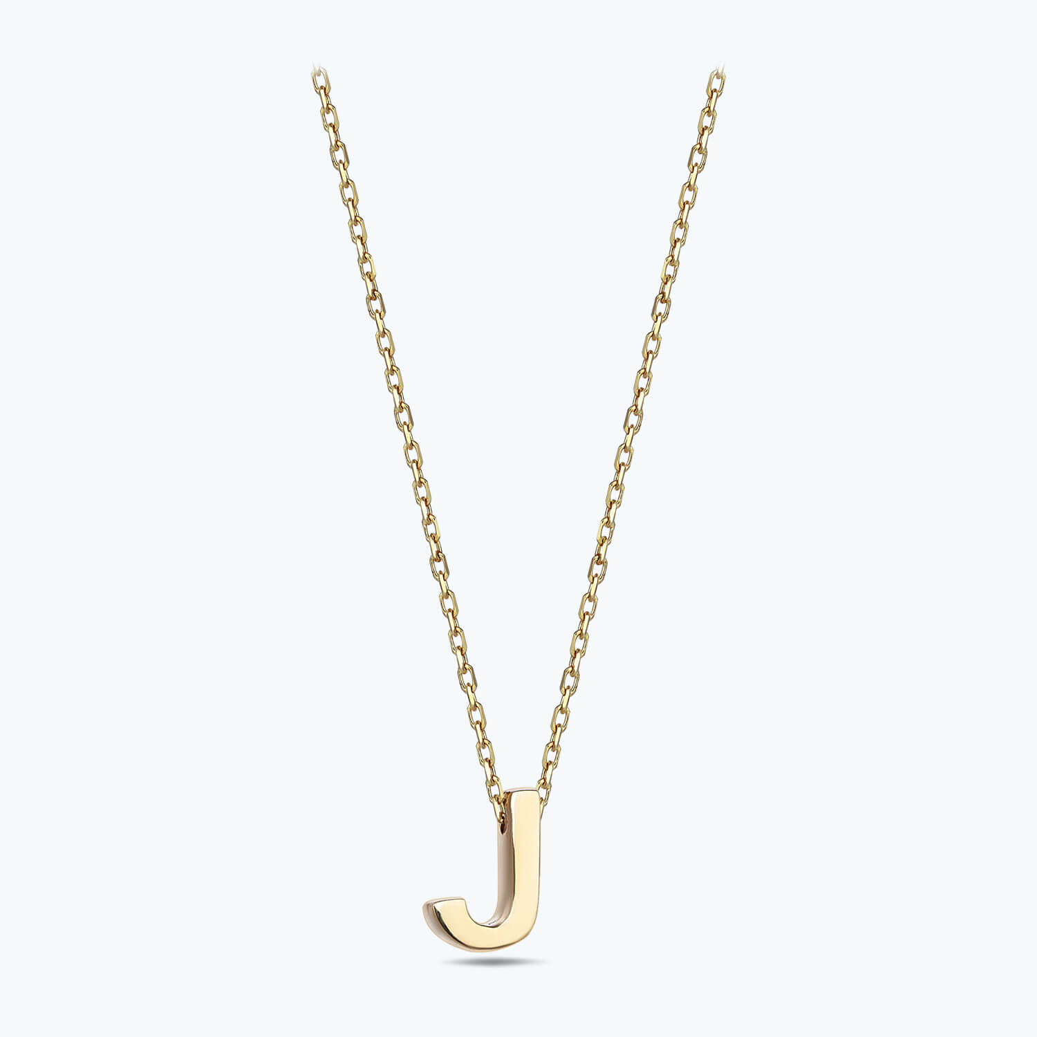 Altın J Harfi Kolye