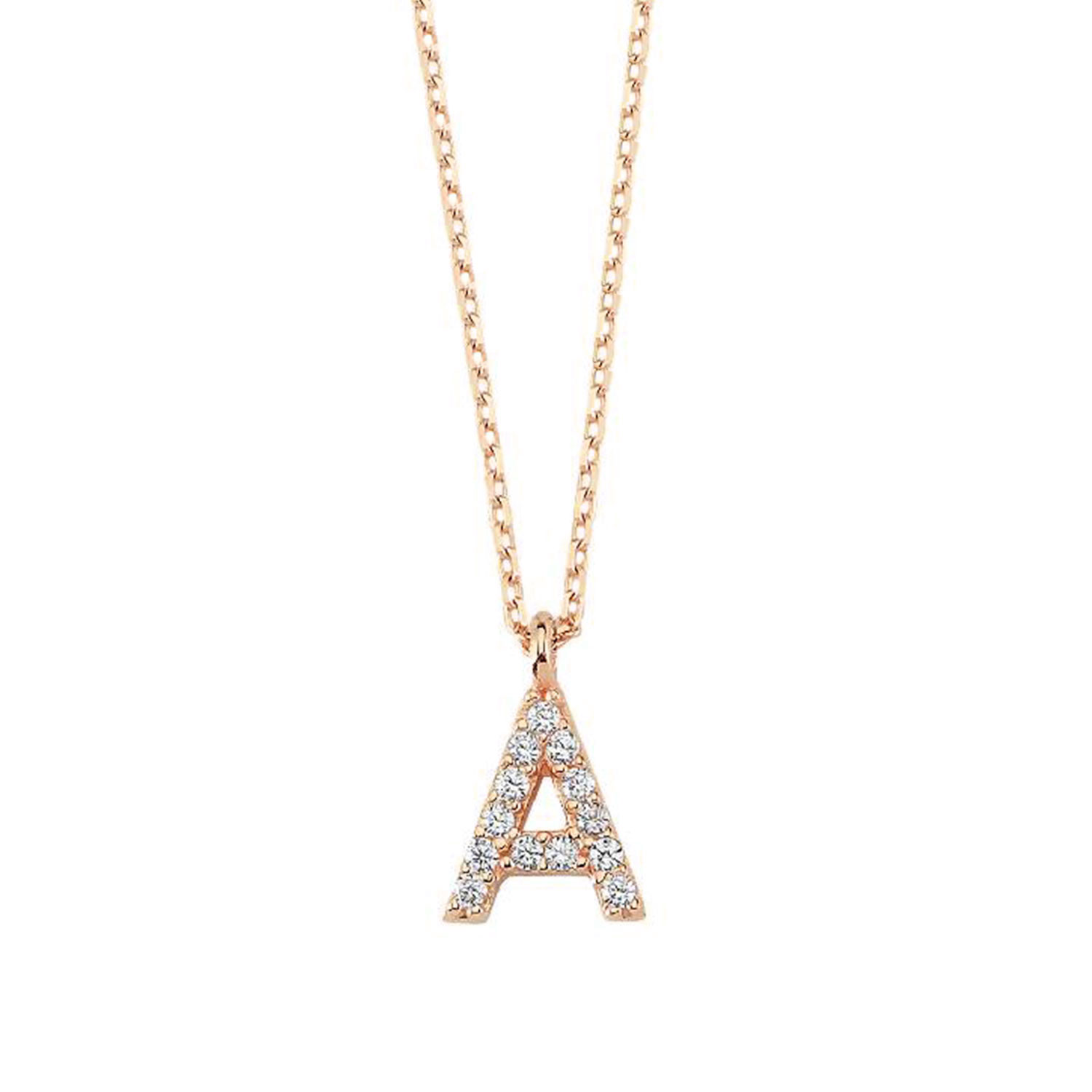 Altın A Harfi Kolye