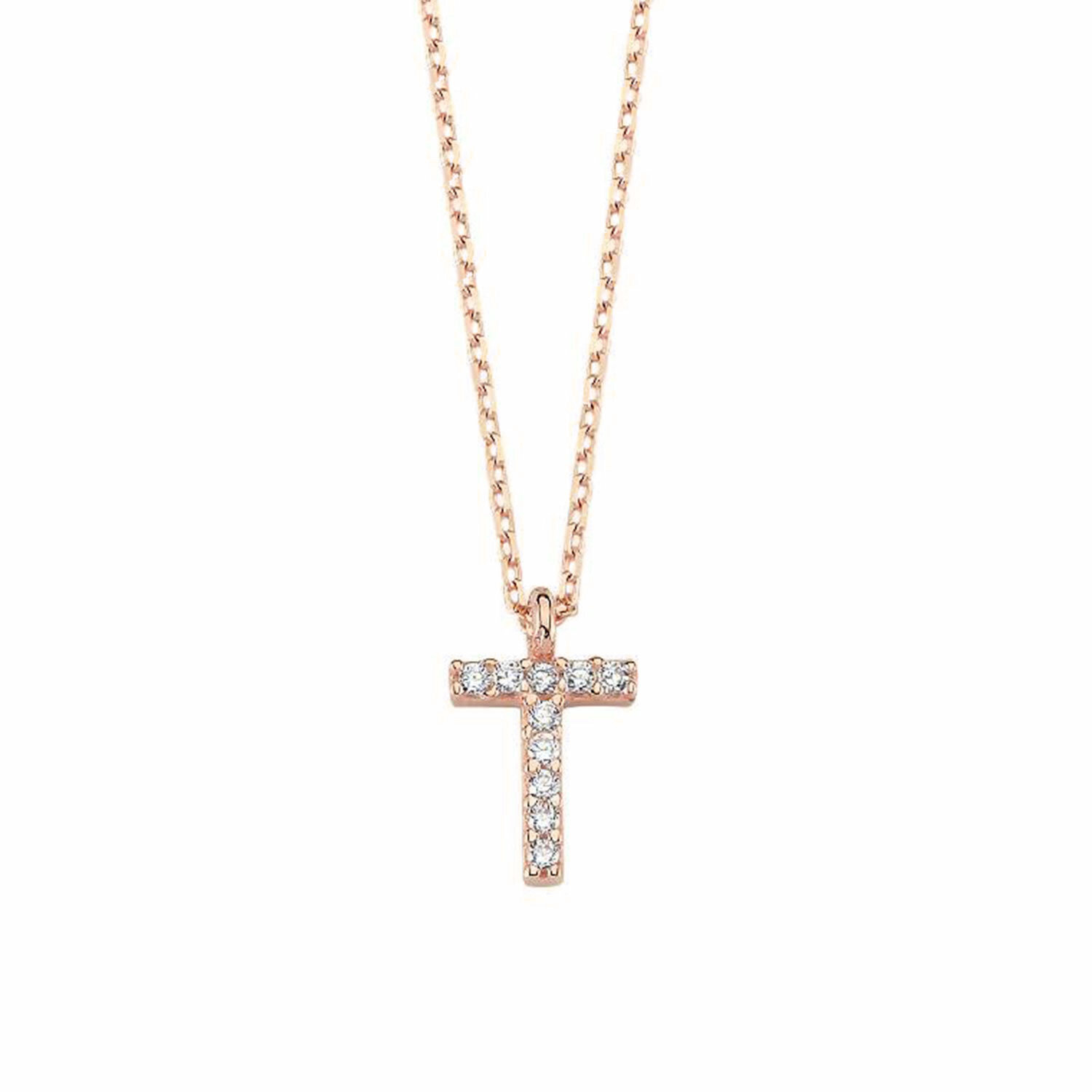 Altın T Harfi Kolye