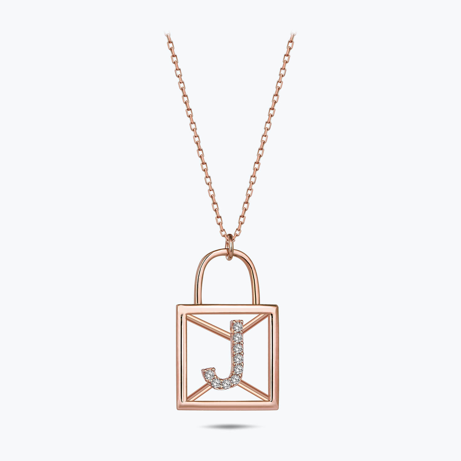 Altın J Harfi Kolye