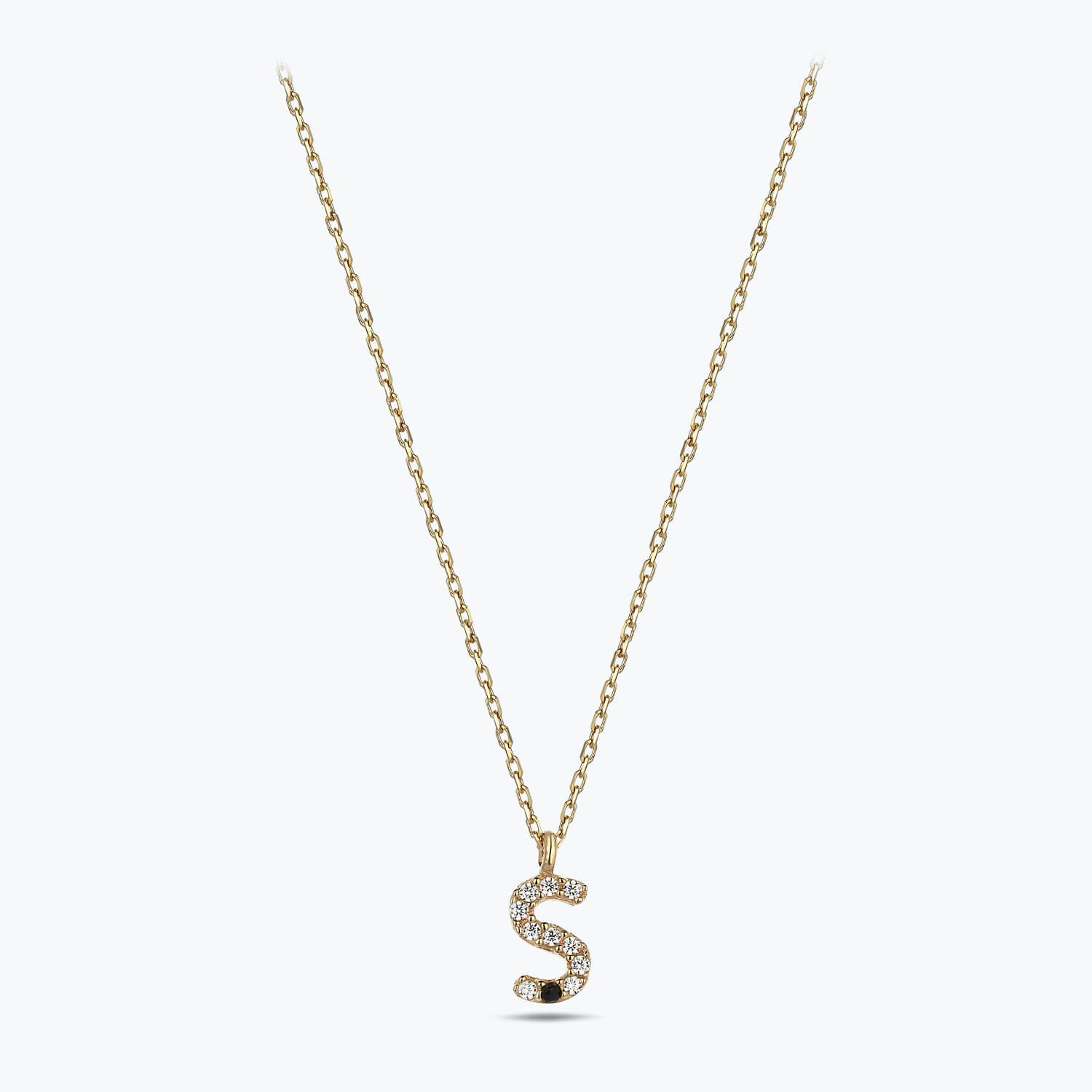 Altın Ş Harfi Kolye