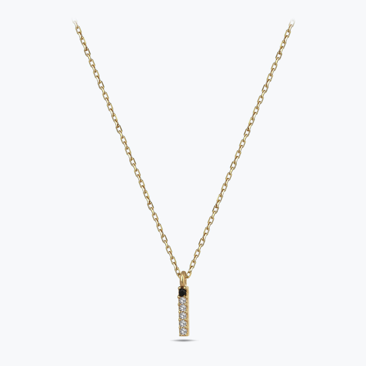 Altın İ Harfi Kolye