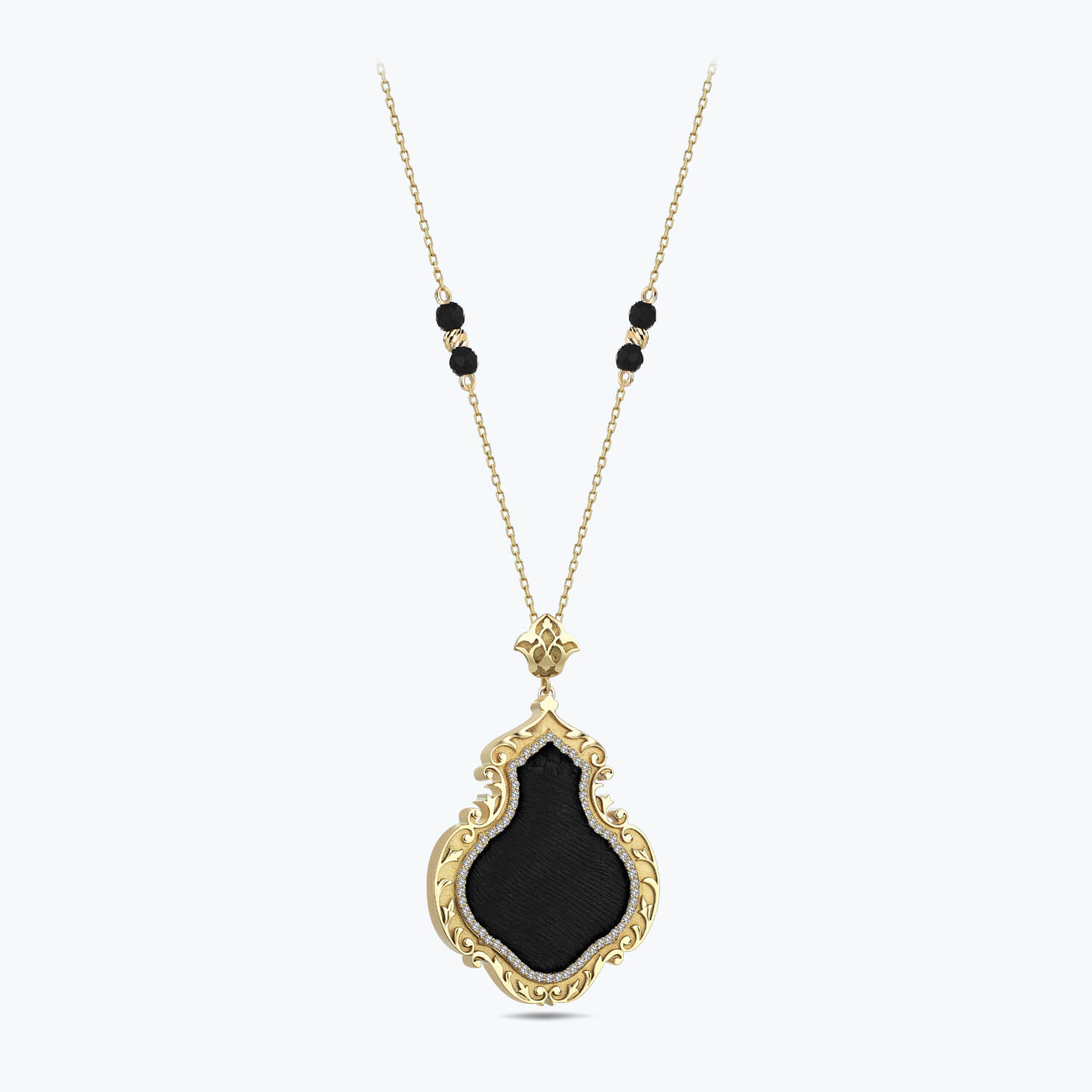 Altın Tesir Kiswa Kolye