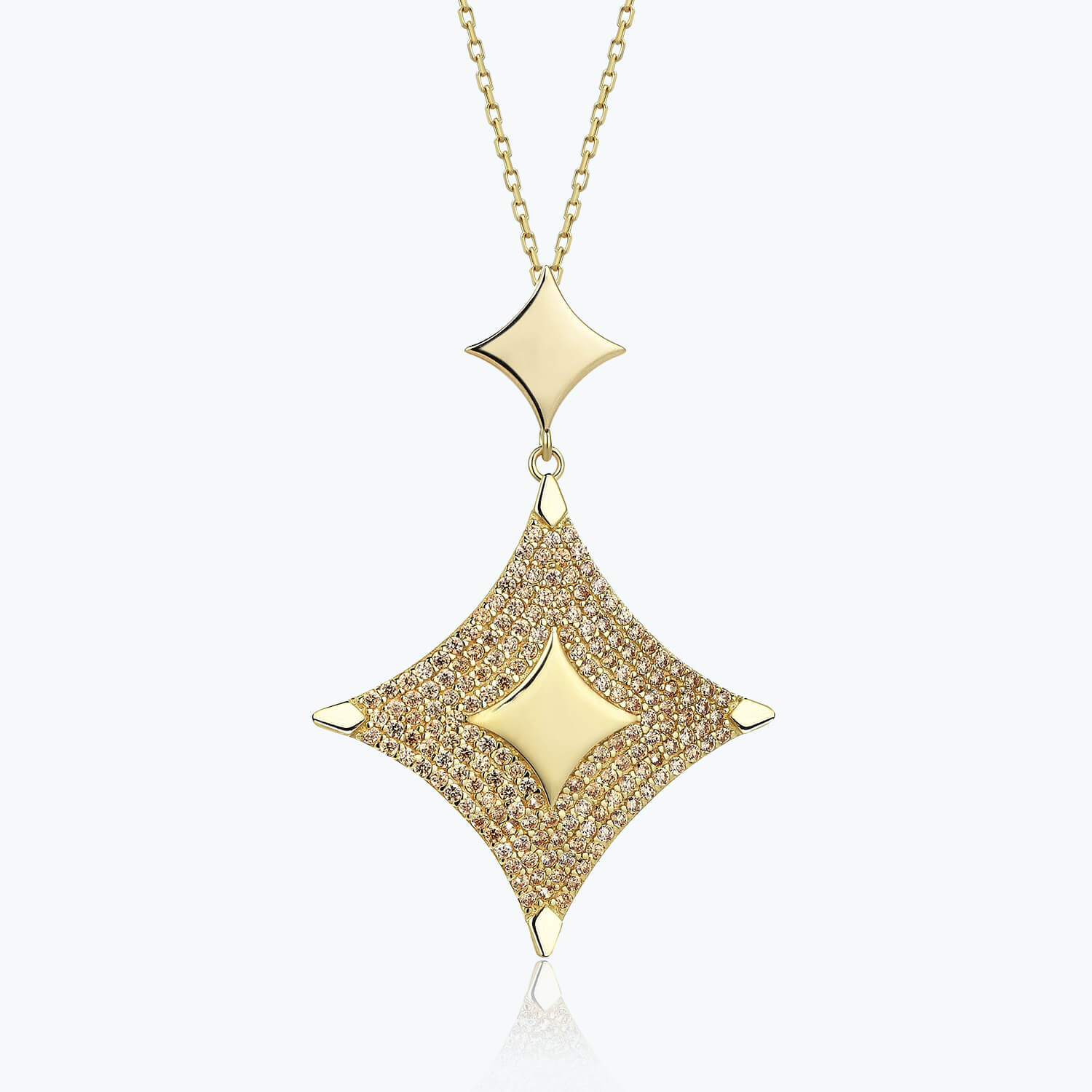 Altınbaş Yıldızı Altın Kolye