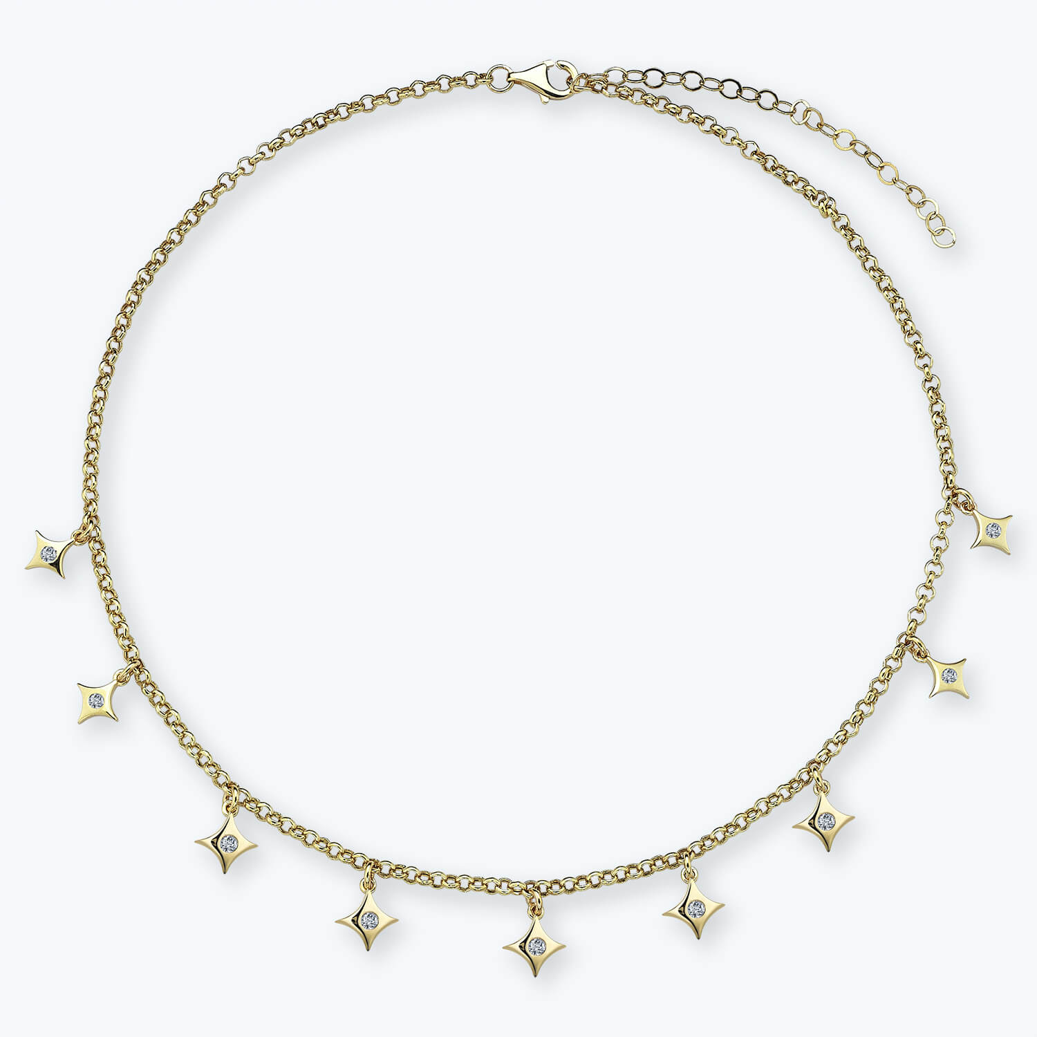 Altınbaş Yıldızı Altın Kolye