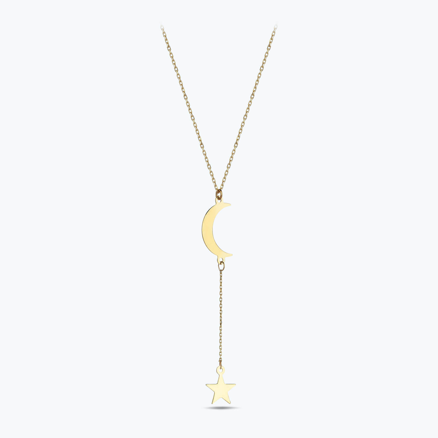 Altın Ay Yıldız Kolye