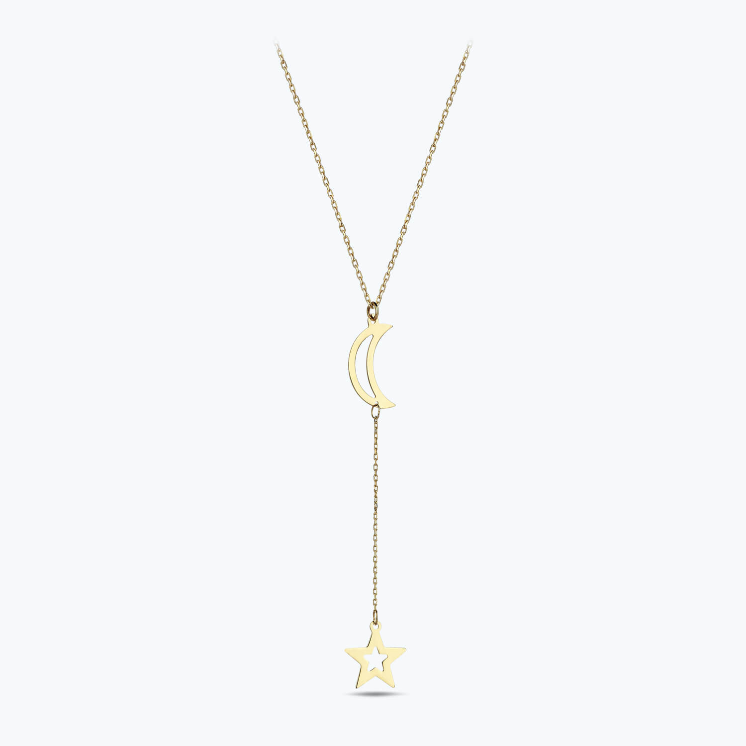 Altın Ay Yıldız Kolye