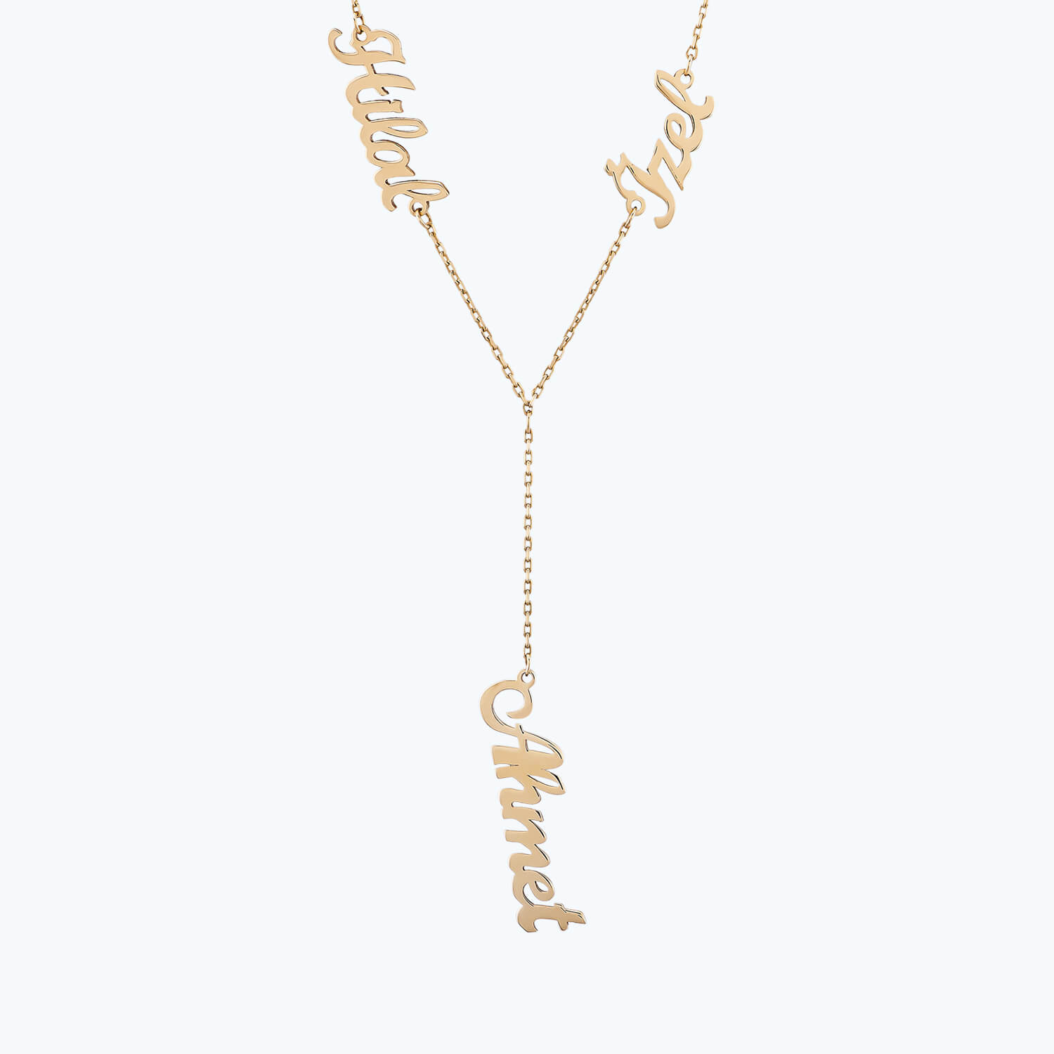 Altın Üç İsimli Kolye Altın Üç İsimli Kolye