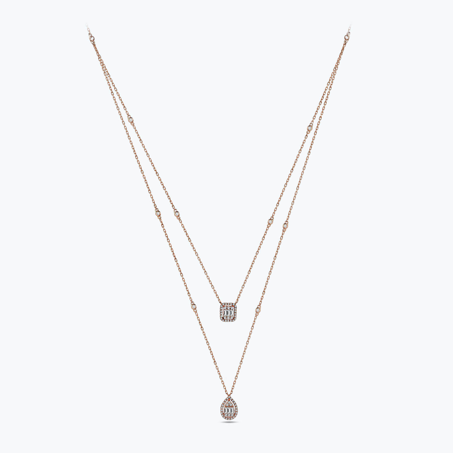 Pırlanta Baget Kolye