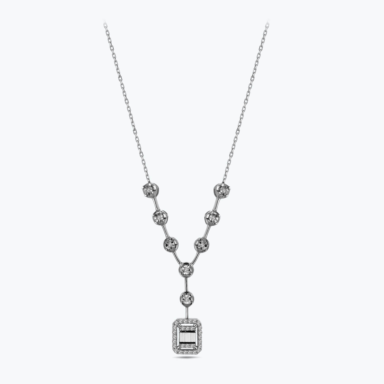 Pırlanta Baget Kolye