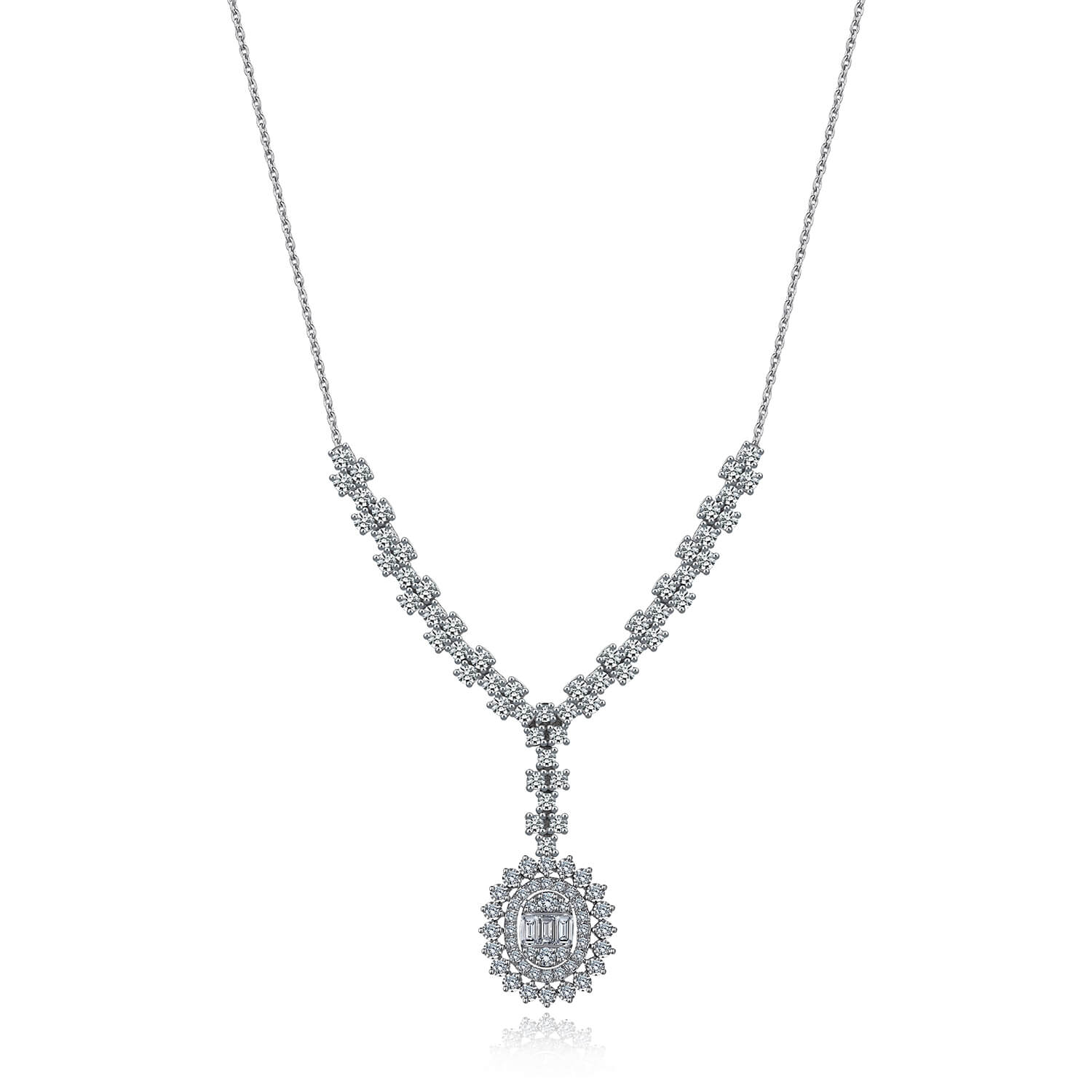 Pırlanta Baget Kolye