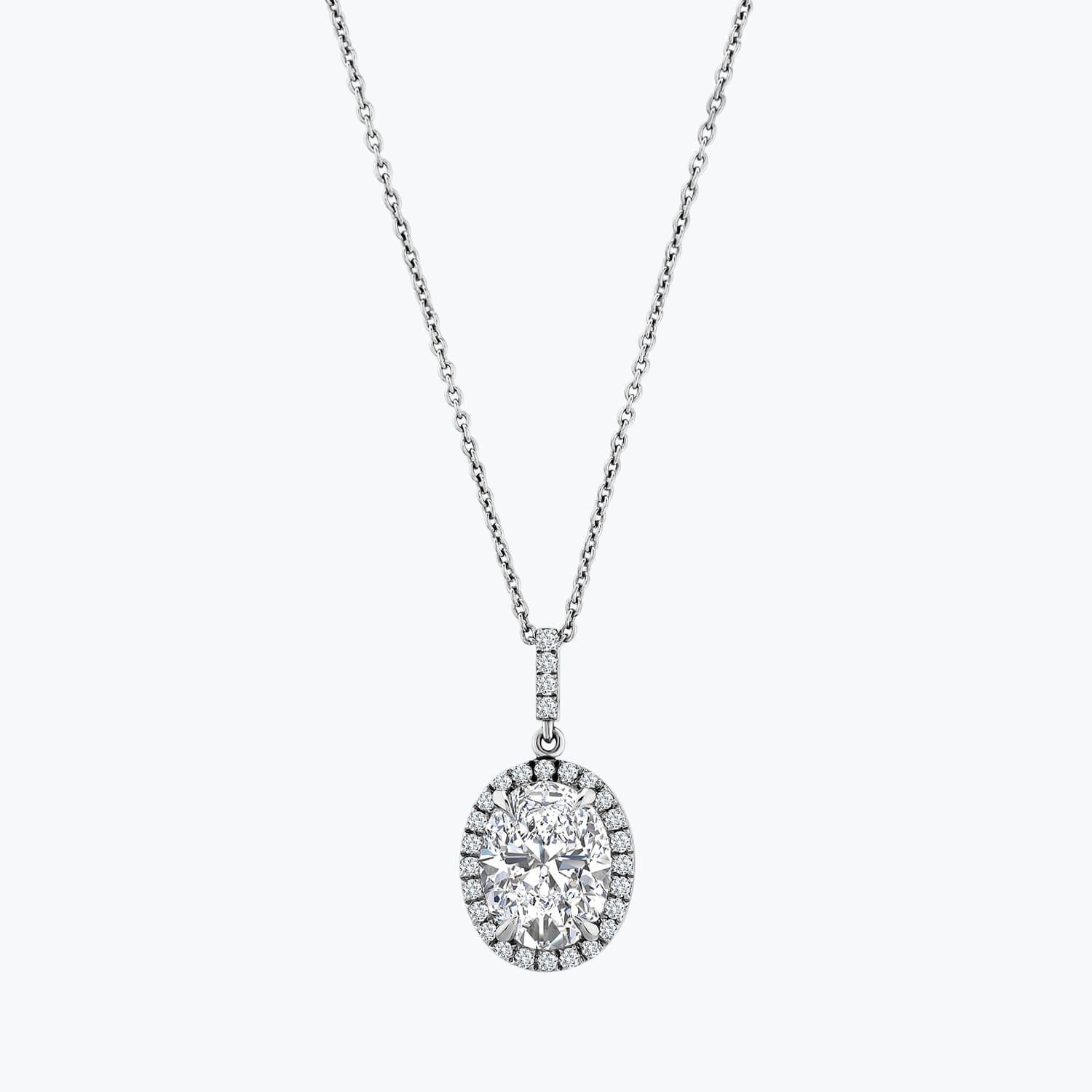 Pırlanta Beyaz Topaz Kolye