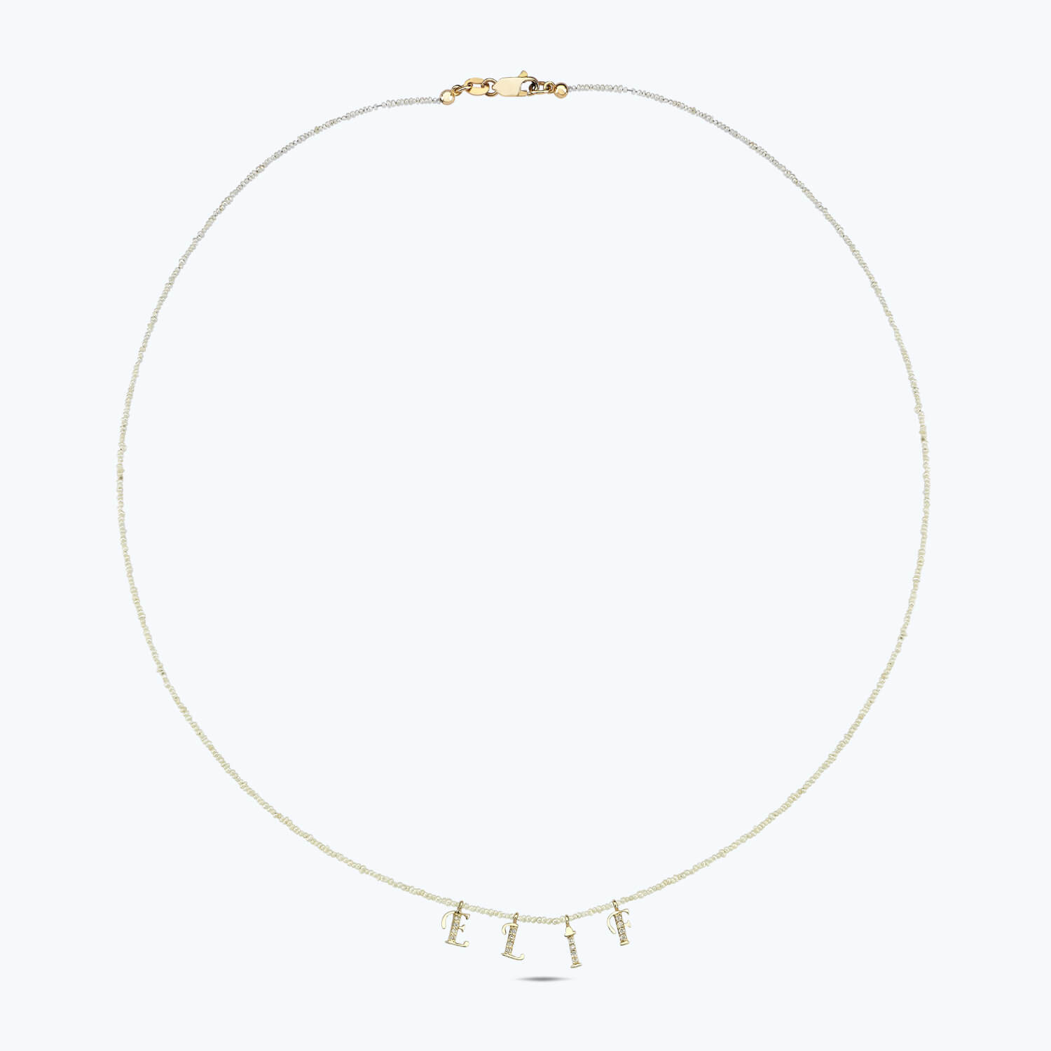 Pırlanta Elif Kolye