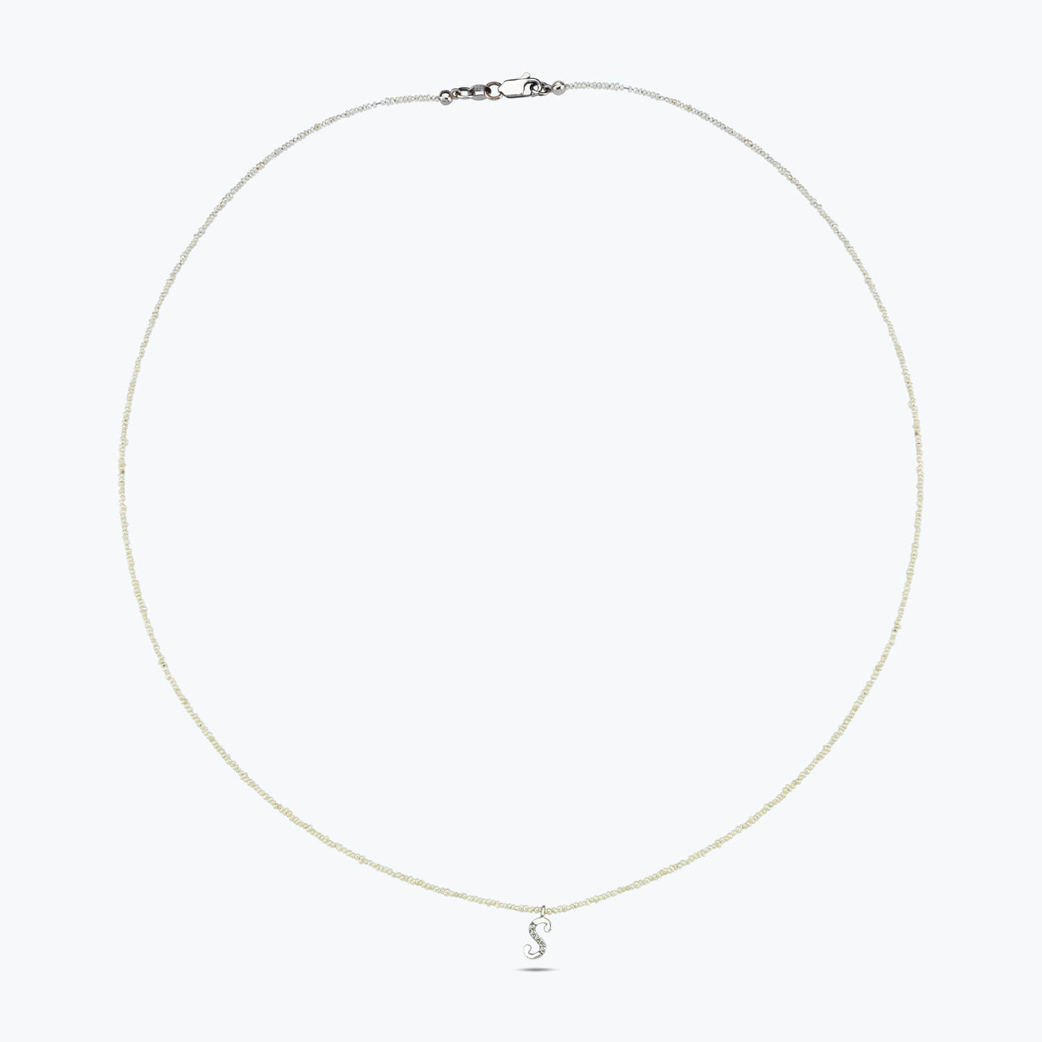 Pırlanta S Harfi Kolye