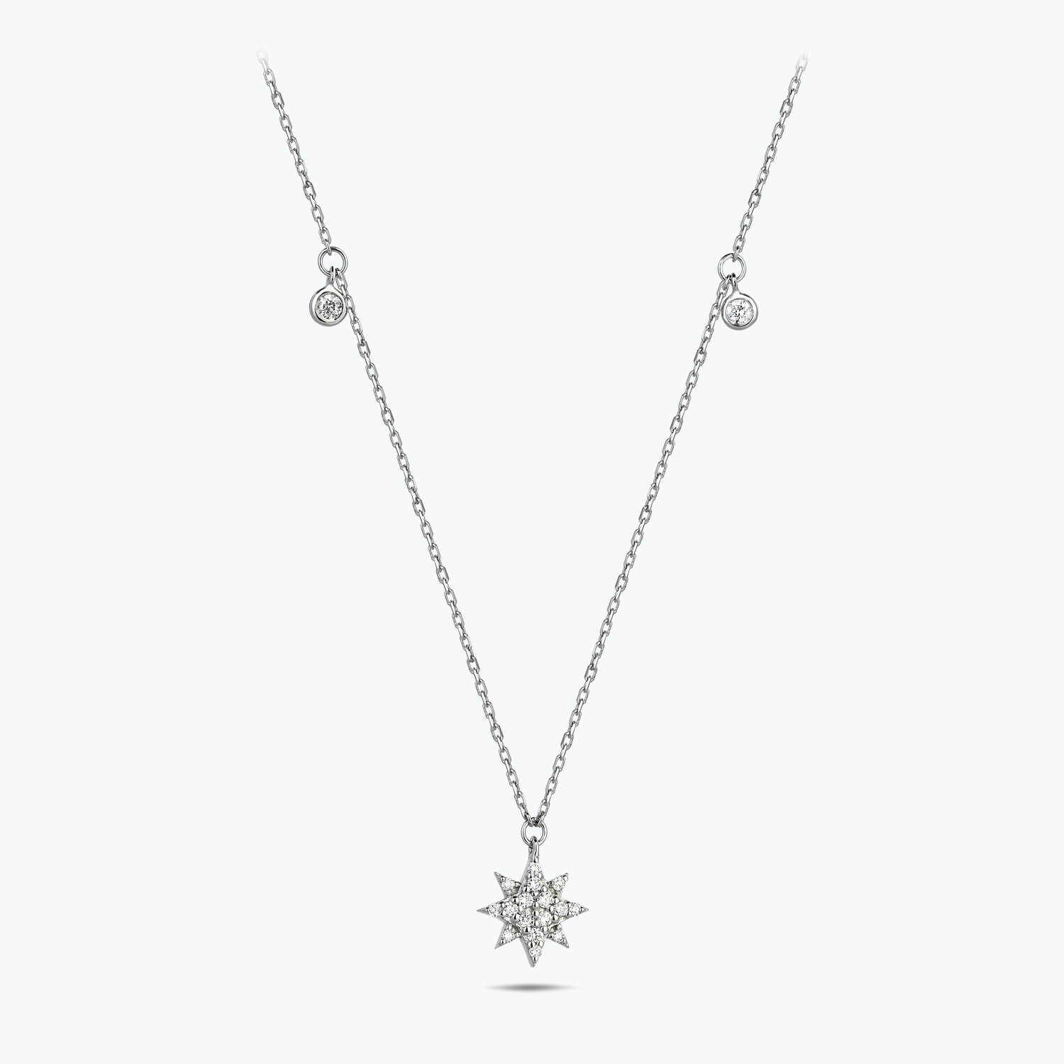 Pırlanta Yıldız Kolye