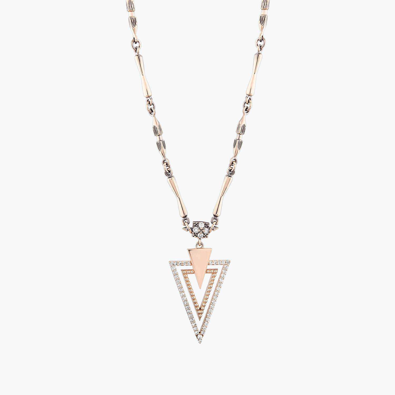 Pırlanta Üçgen Kolye