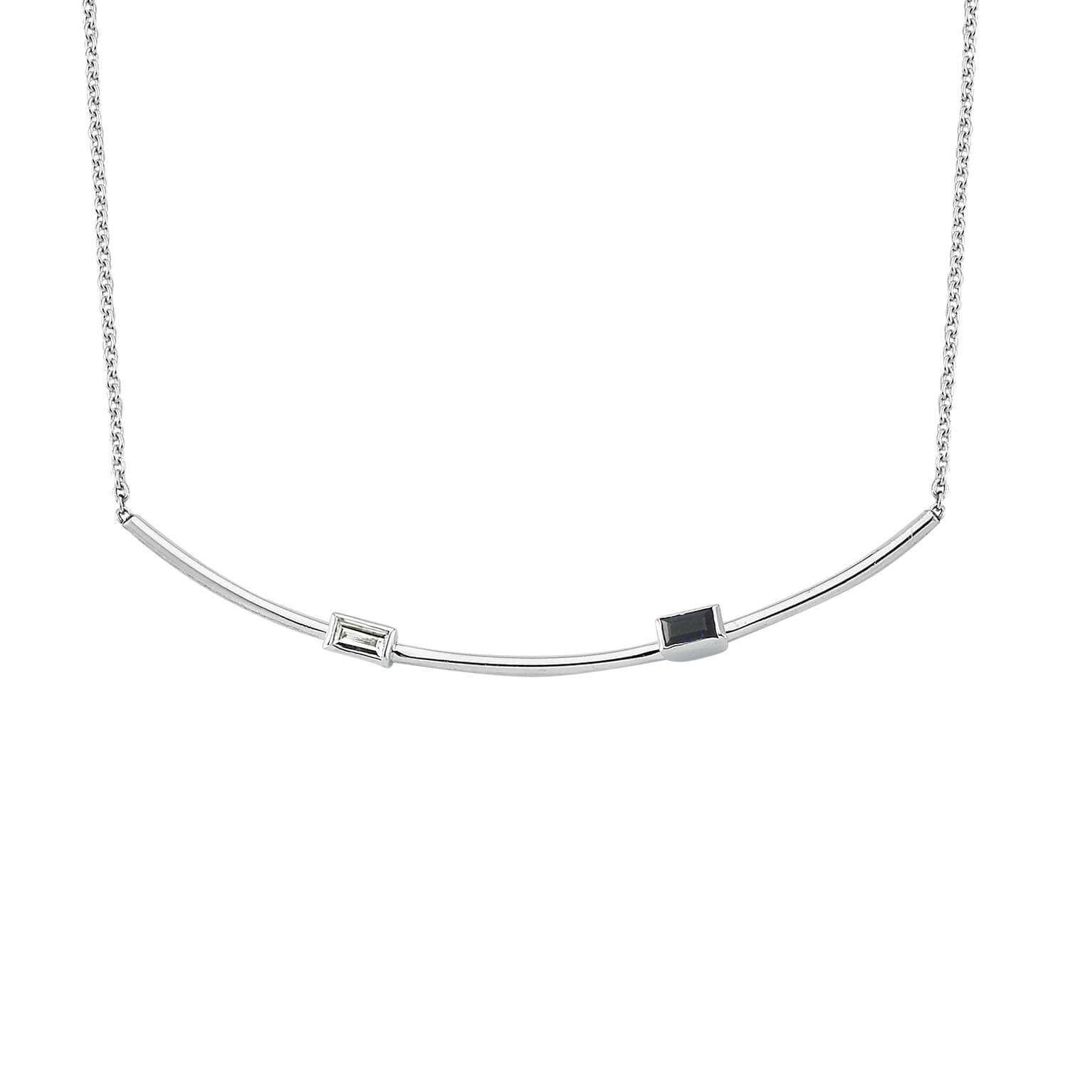 Pırlanta Safir Kolye